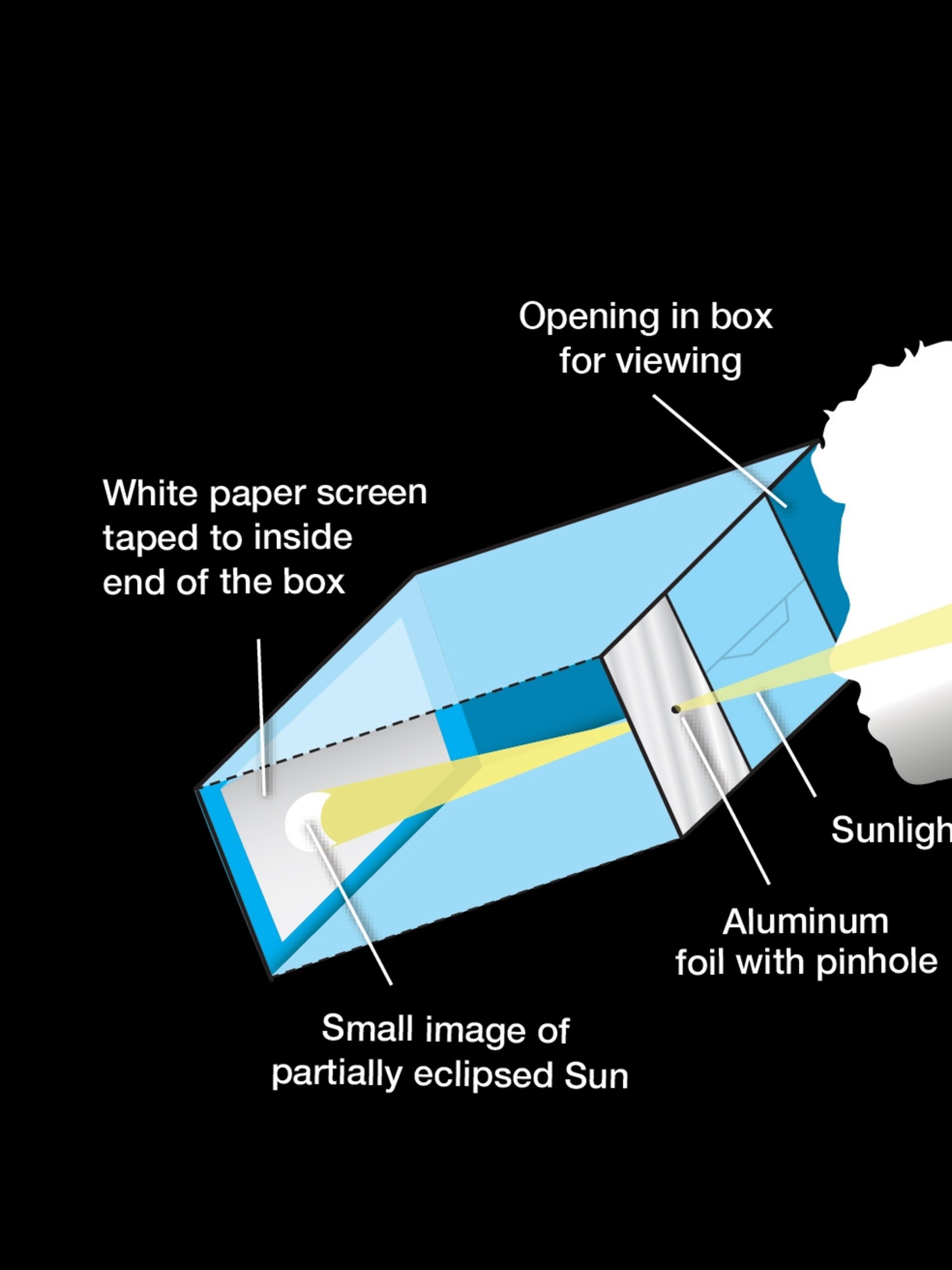 Solar Eclipse Paper Hole DIY Safe Solar Eclipse Pinhole Projector Full