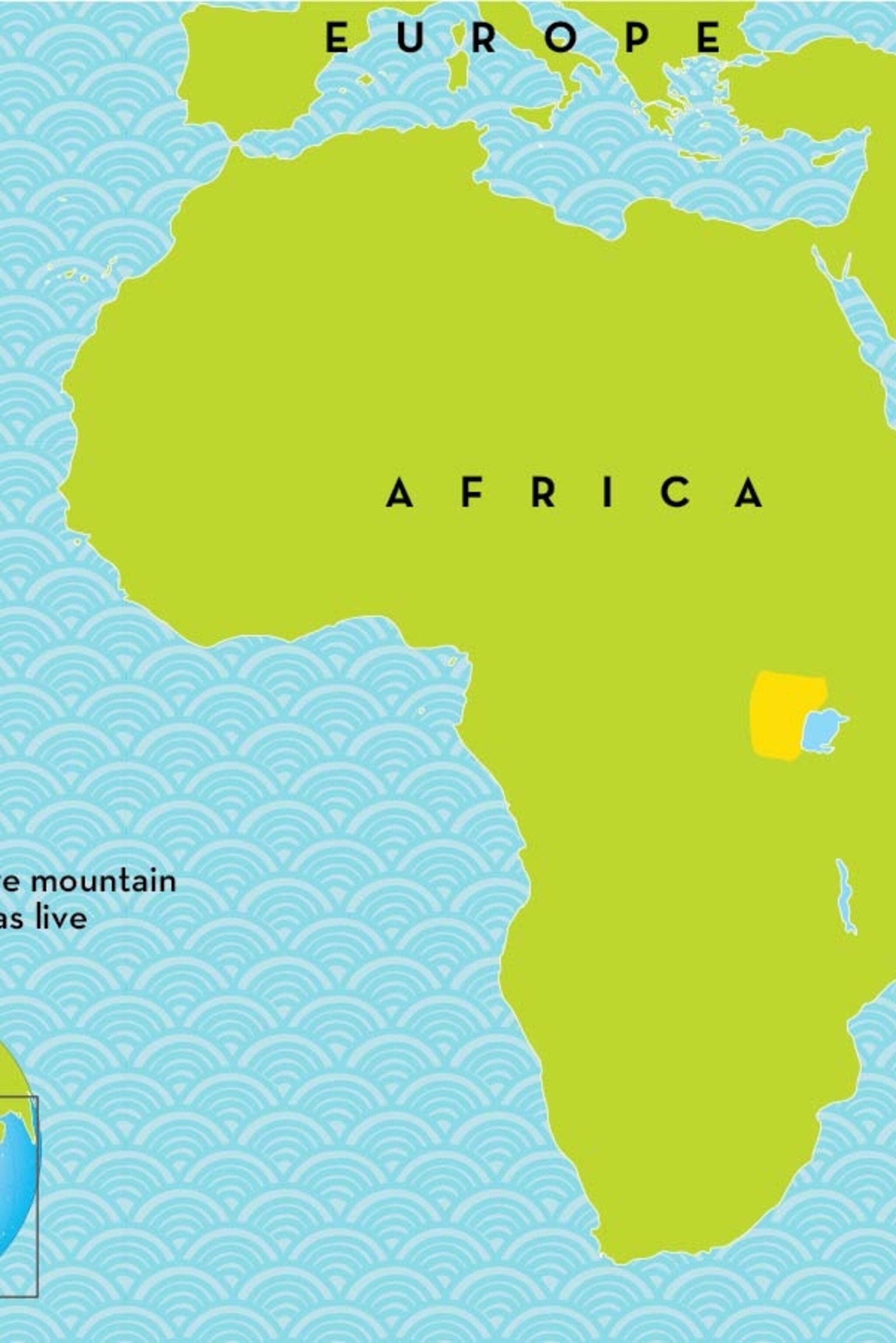 Mountain Gorilla Habitat Map Habitat | Dutch Gorilla Foundation