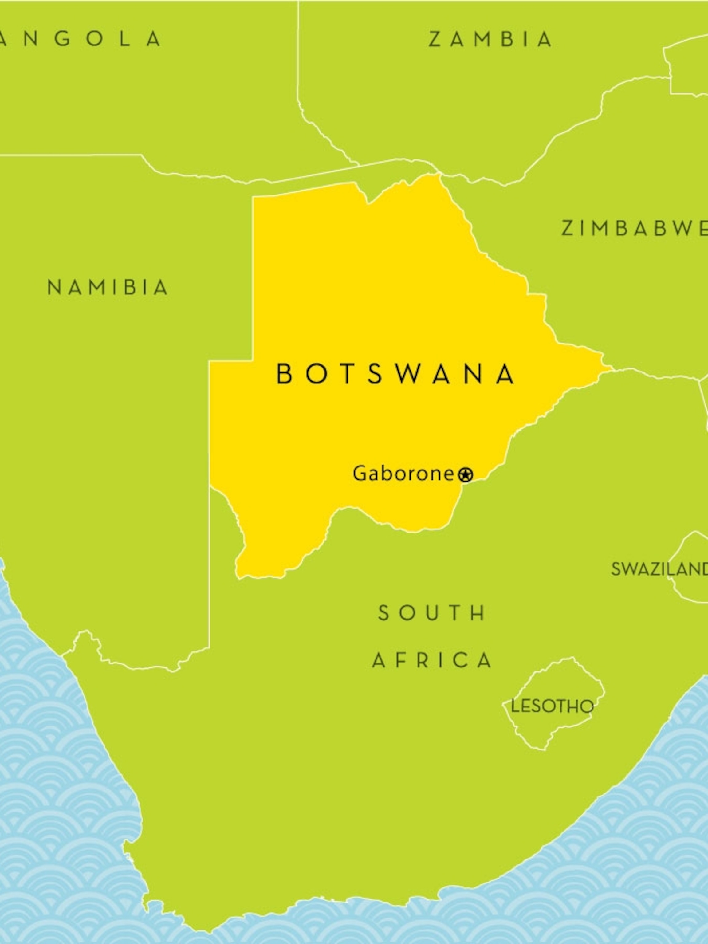 Botswana Map Geography Of Botswana Map Of Botswana