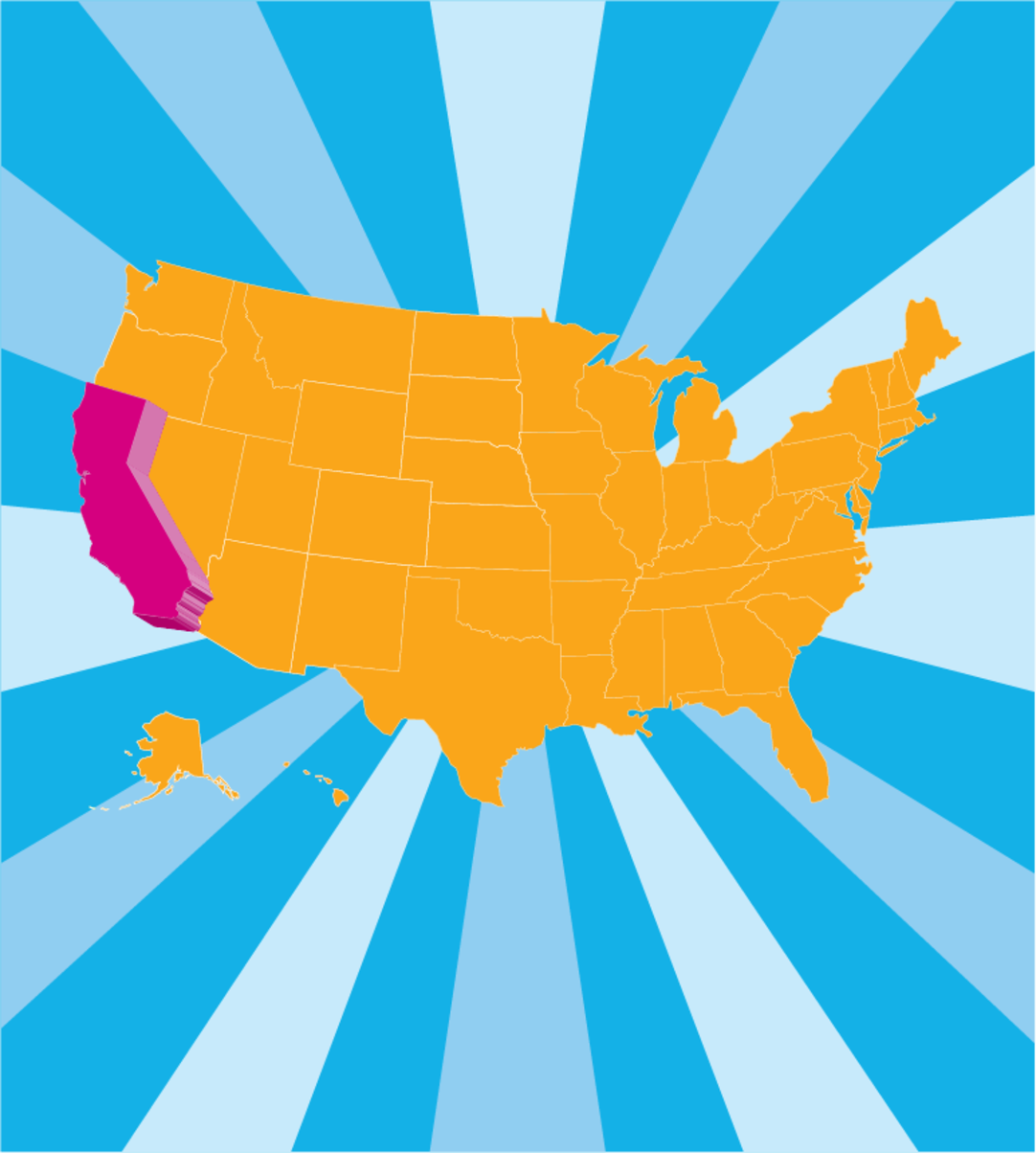 Map Of California For Kids