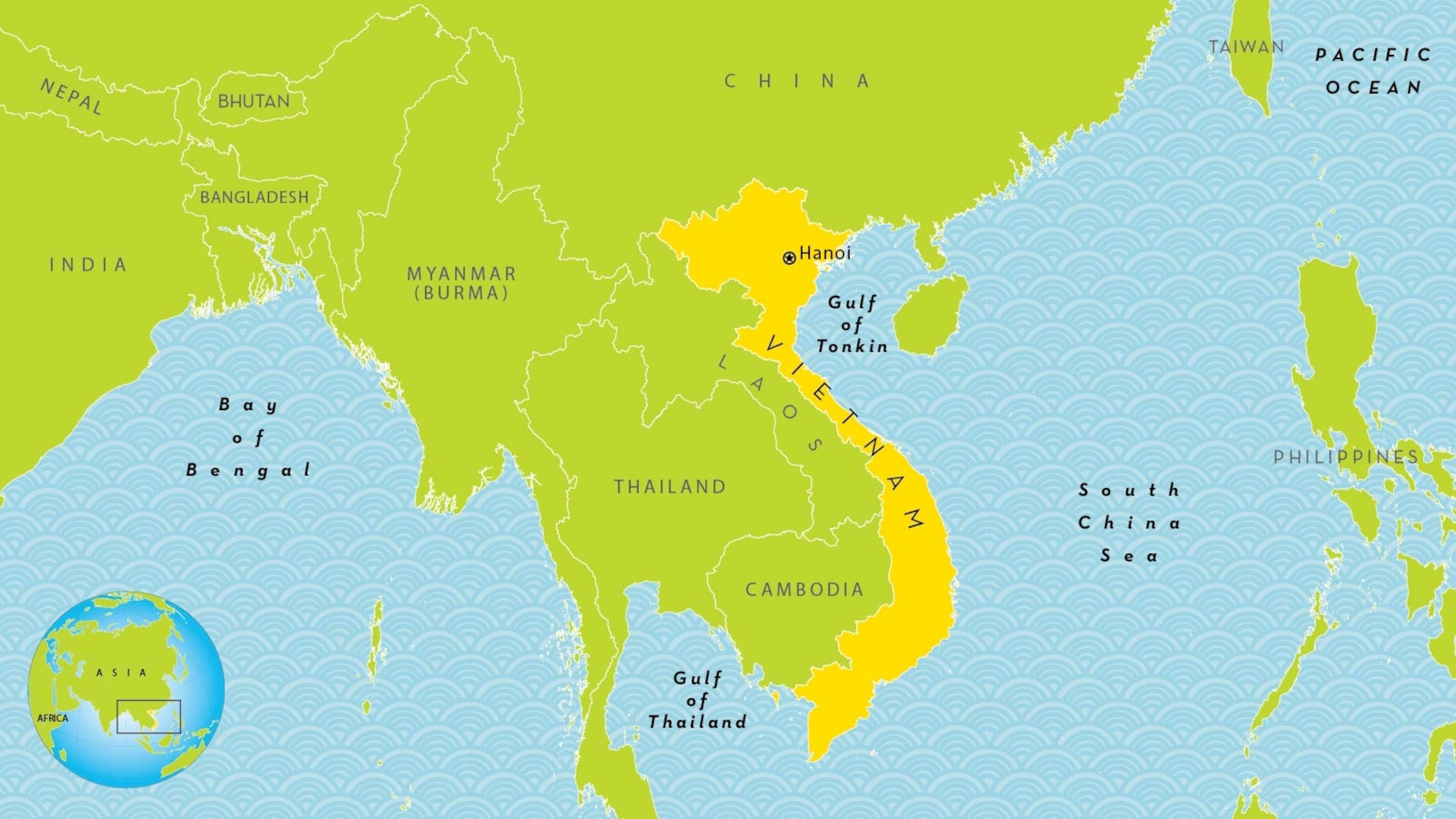 Vietnam On World Map Vietnam World Map