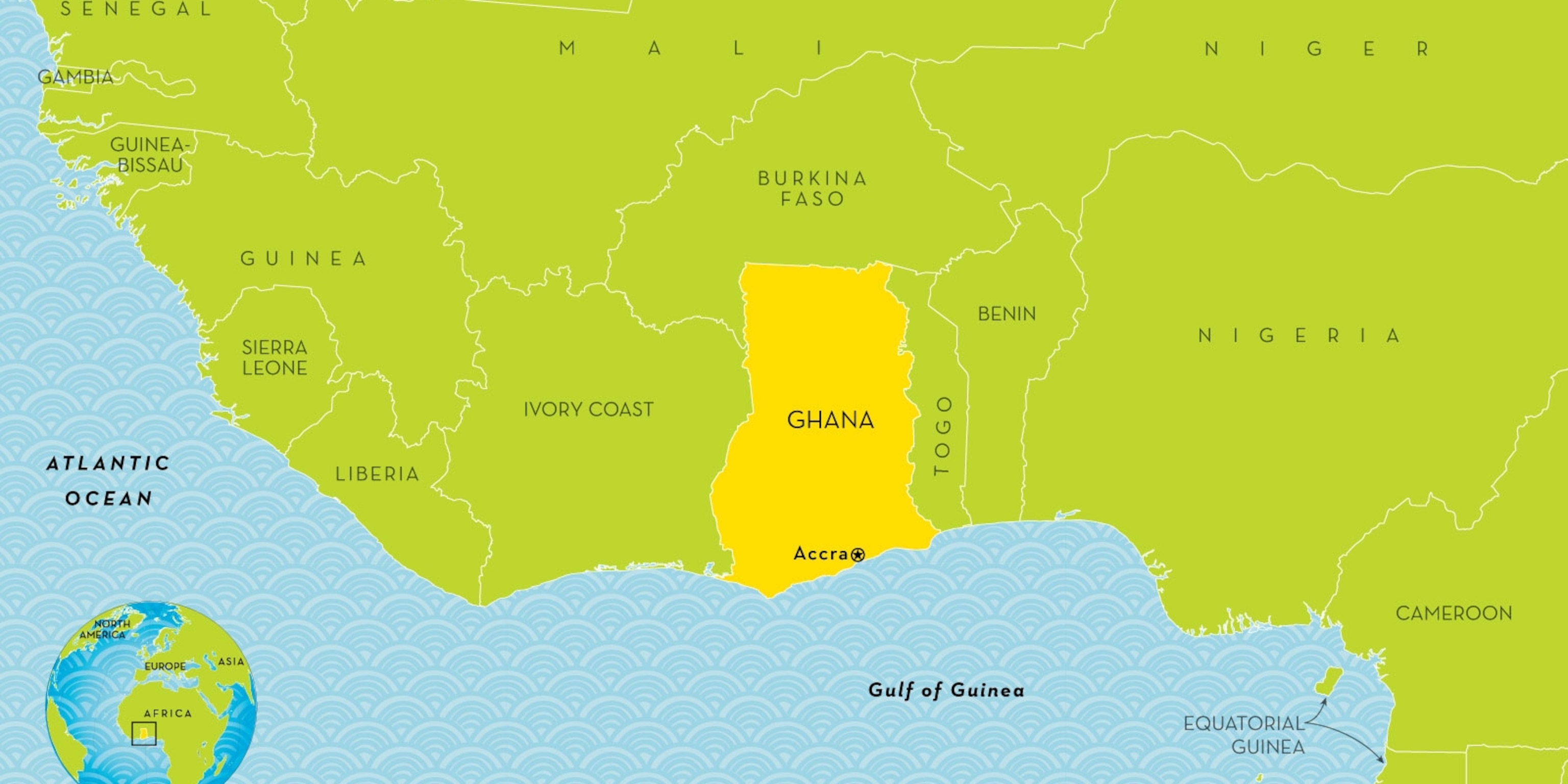 Ghana Map Of Africa