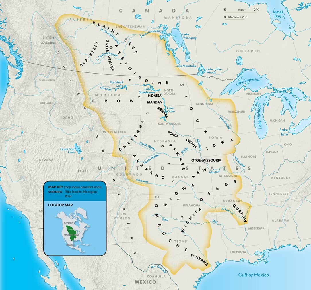 Great Plains Indians Map