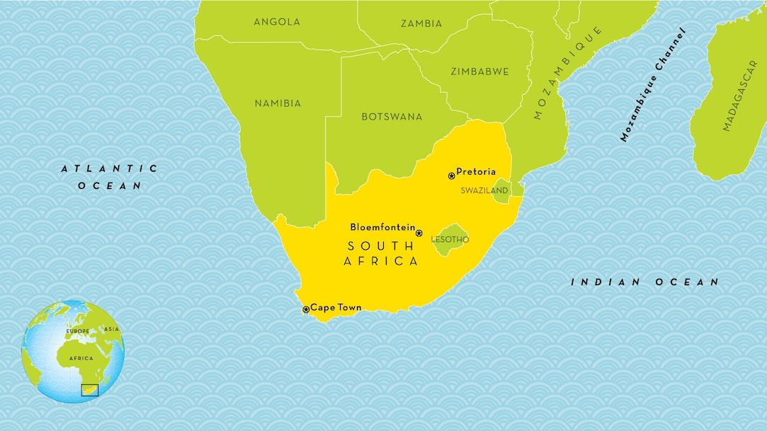 Map Of South Africa Coast Map Of South Africa Cities And Roads GIS