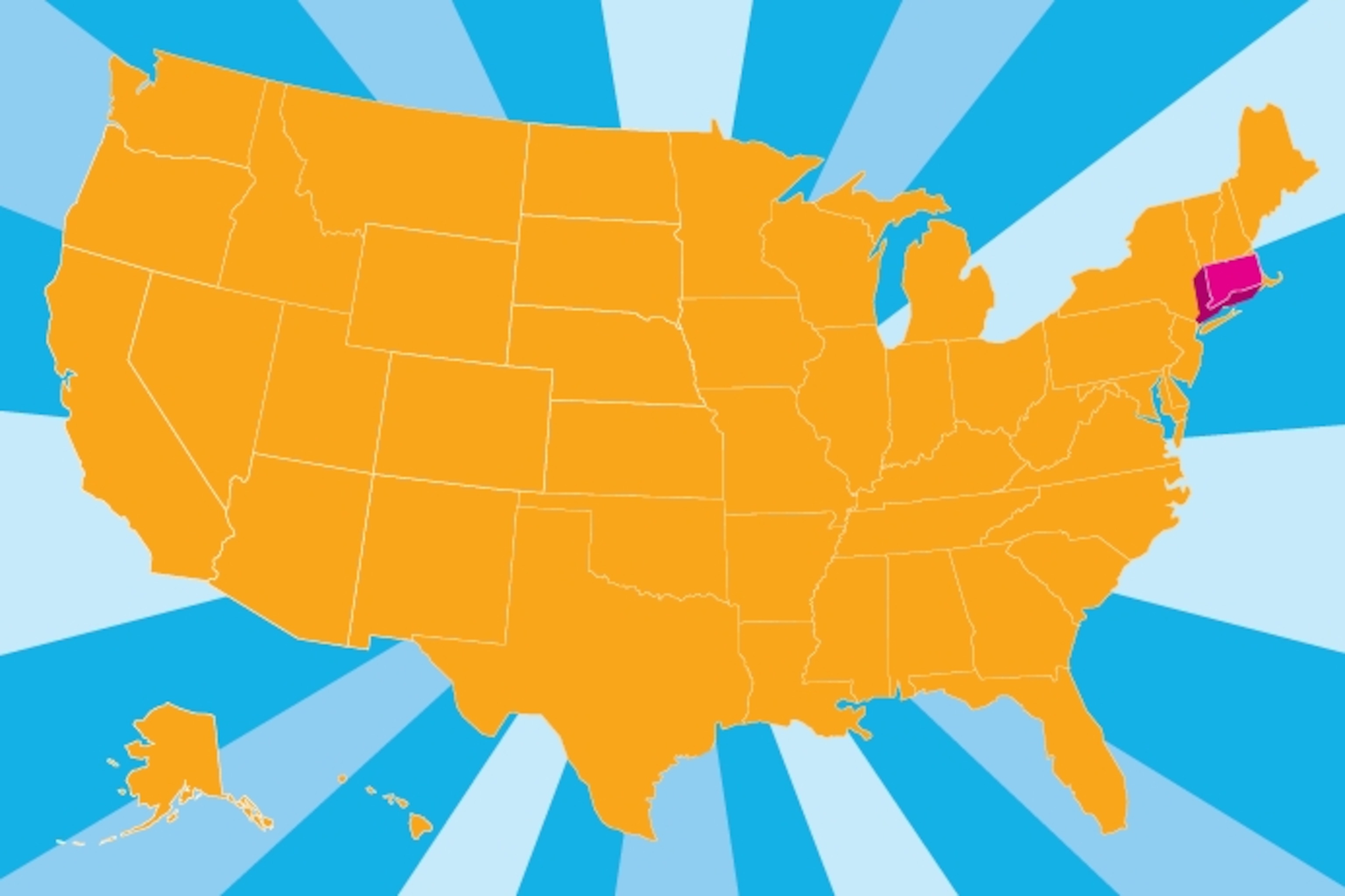 Connecticut Map Clipart