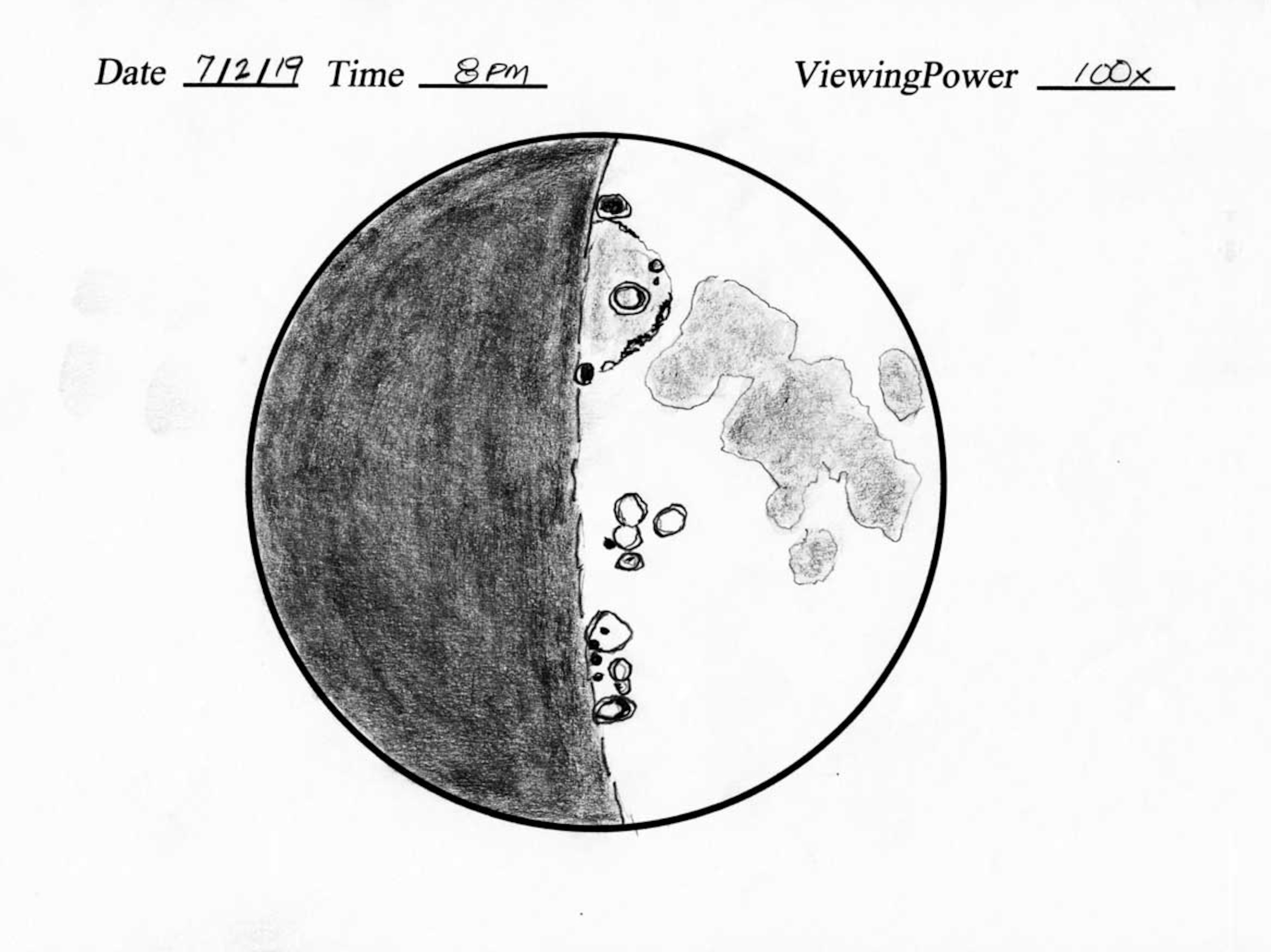 Moon Drawing