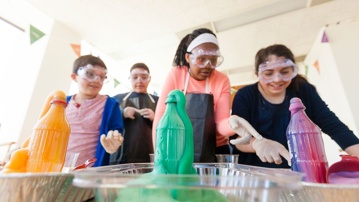 Elephant toothpaste science experiment