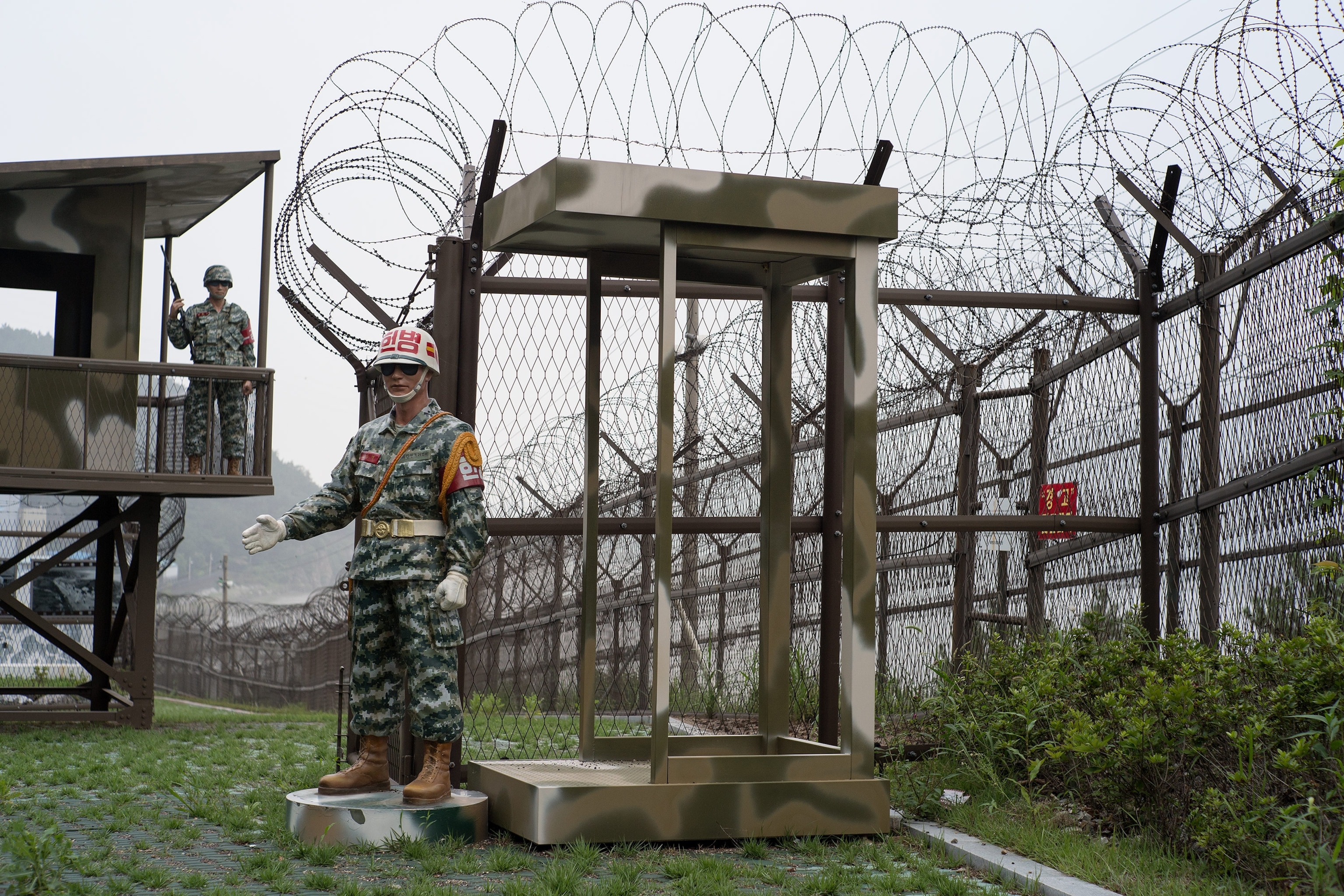 Pictures of the DMZ in South Korea and North Korea