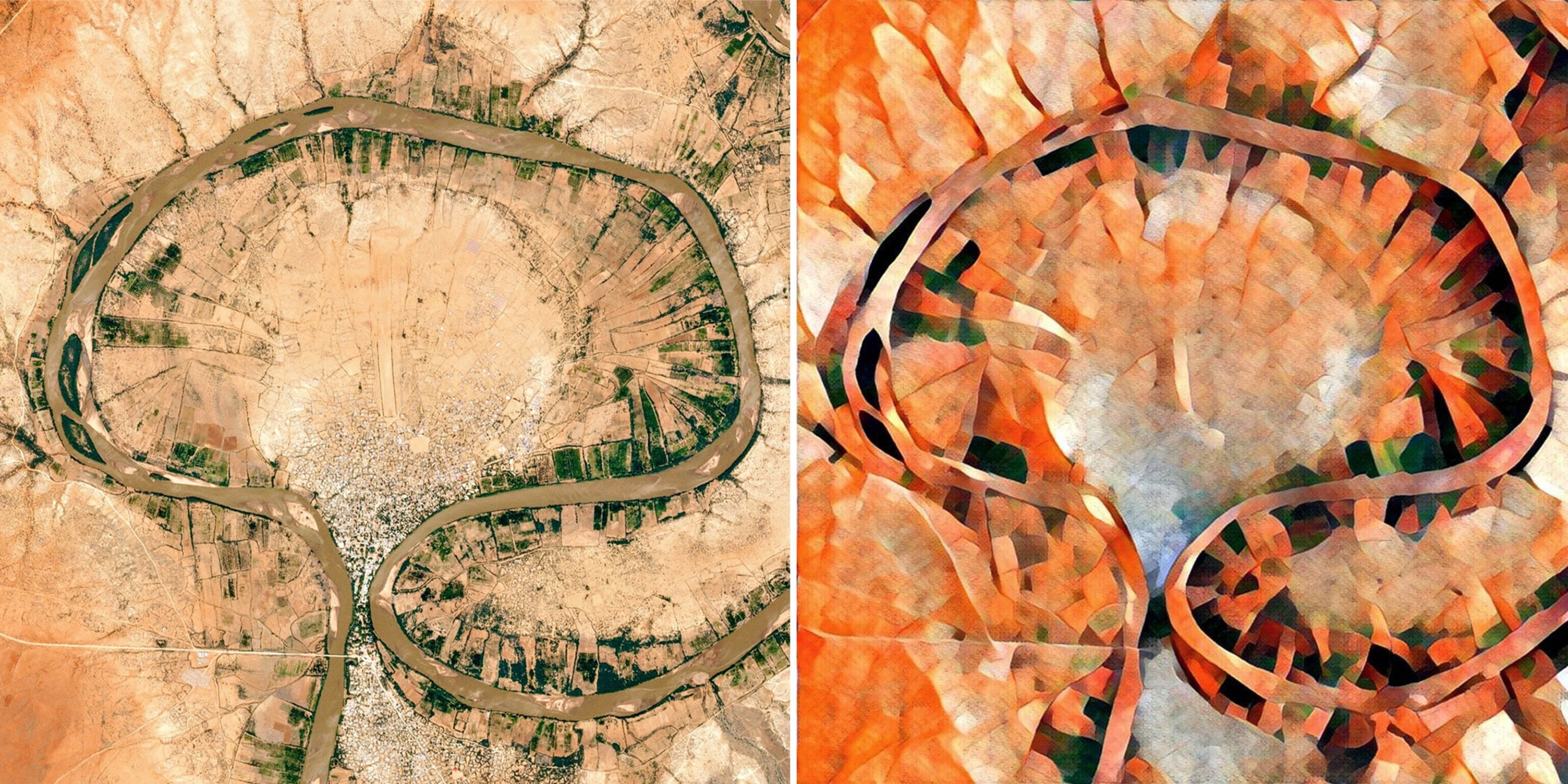 Turning Images of Earth Into Abstract Art