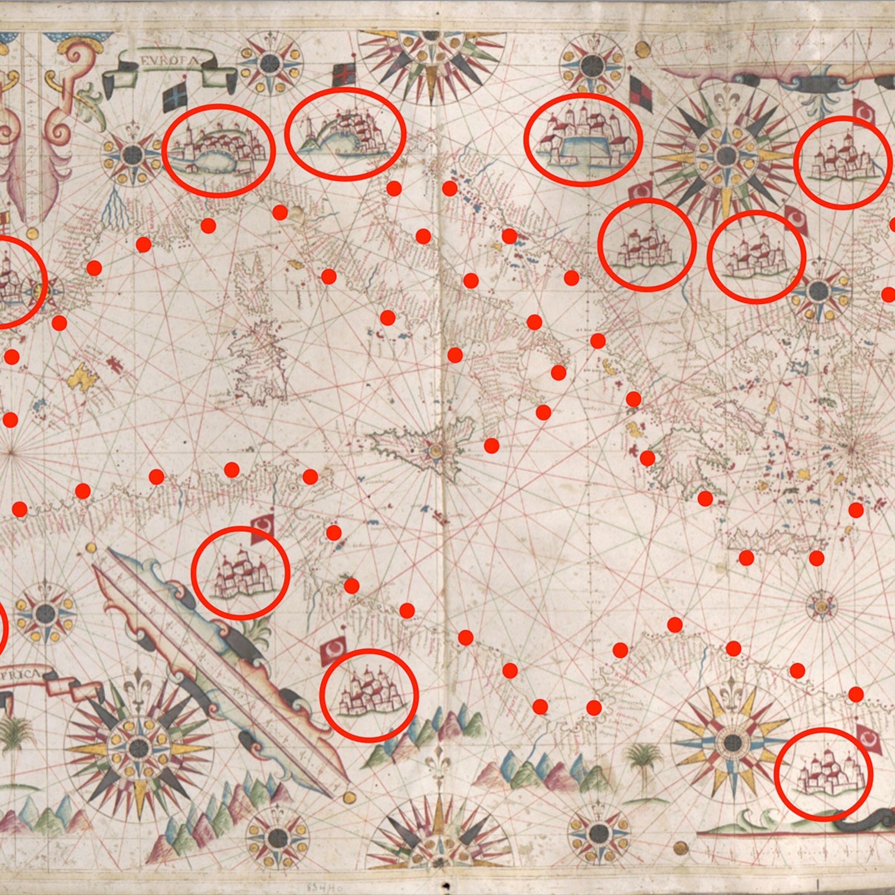 Portolan Chart Of The Southern Hemisphere