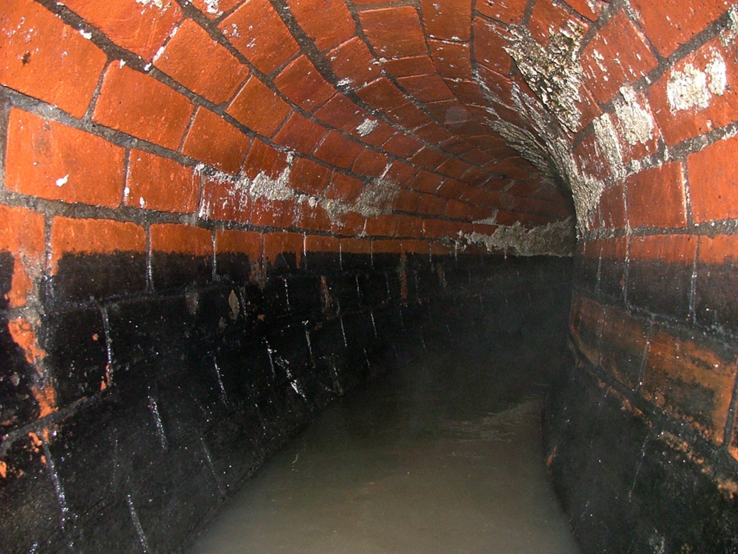 Pictures: Walls of Fat Clog London Sewers