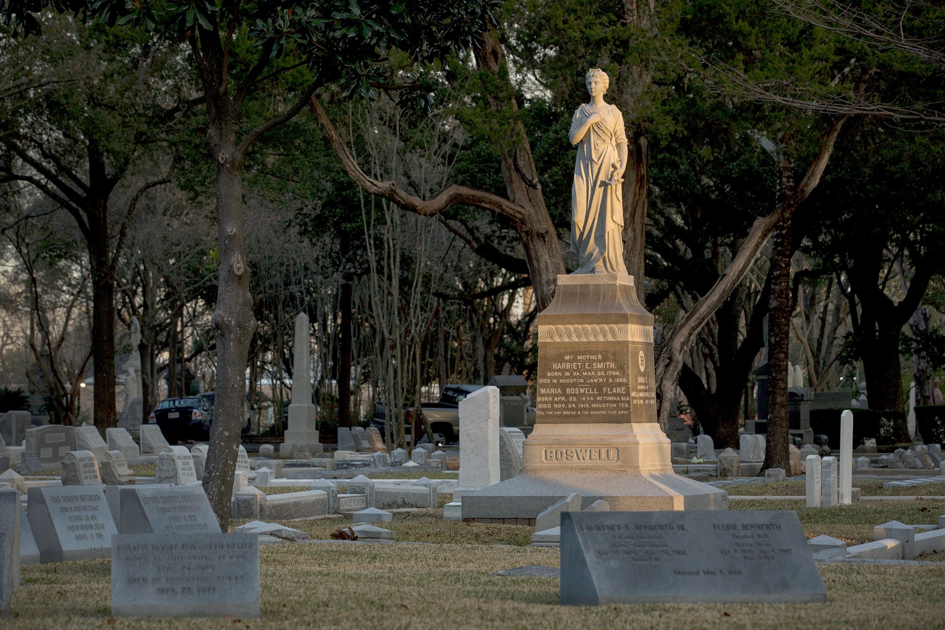 Garden cemeteries in the U.S., from New York to Texas