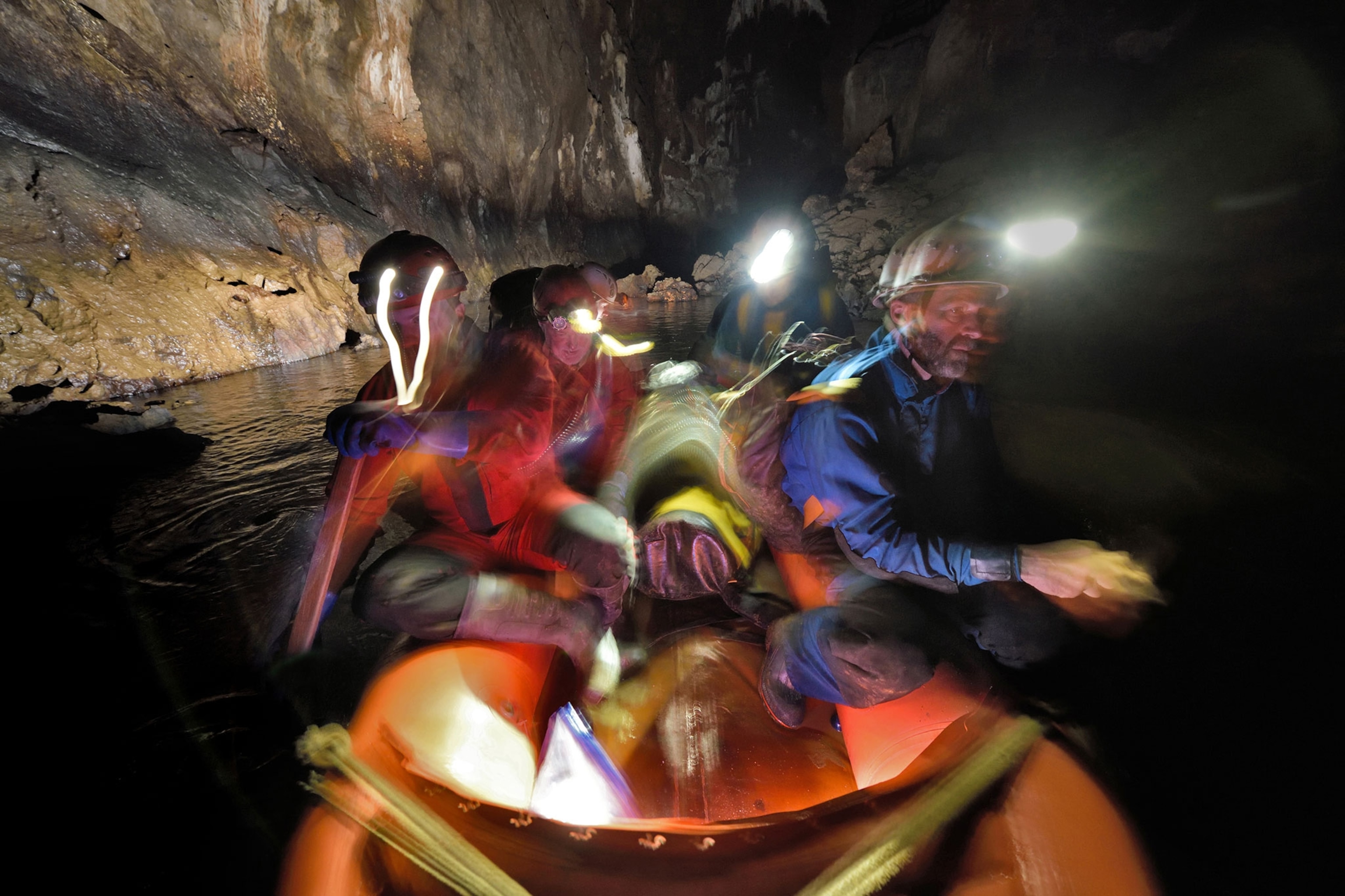 Images of Secret River Caves in Slovenia, Eastern Europe