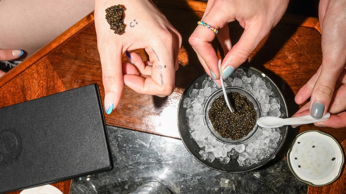 When happy hour in America meant a cheap beer … and free caviar ...