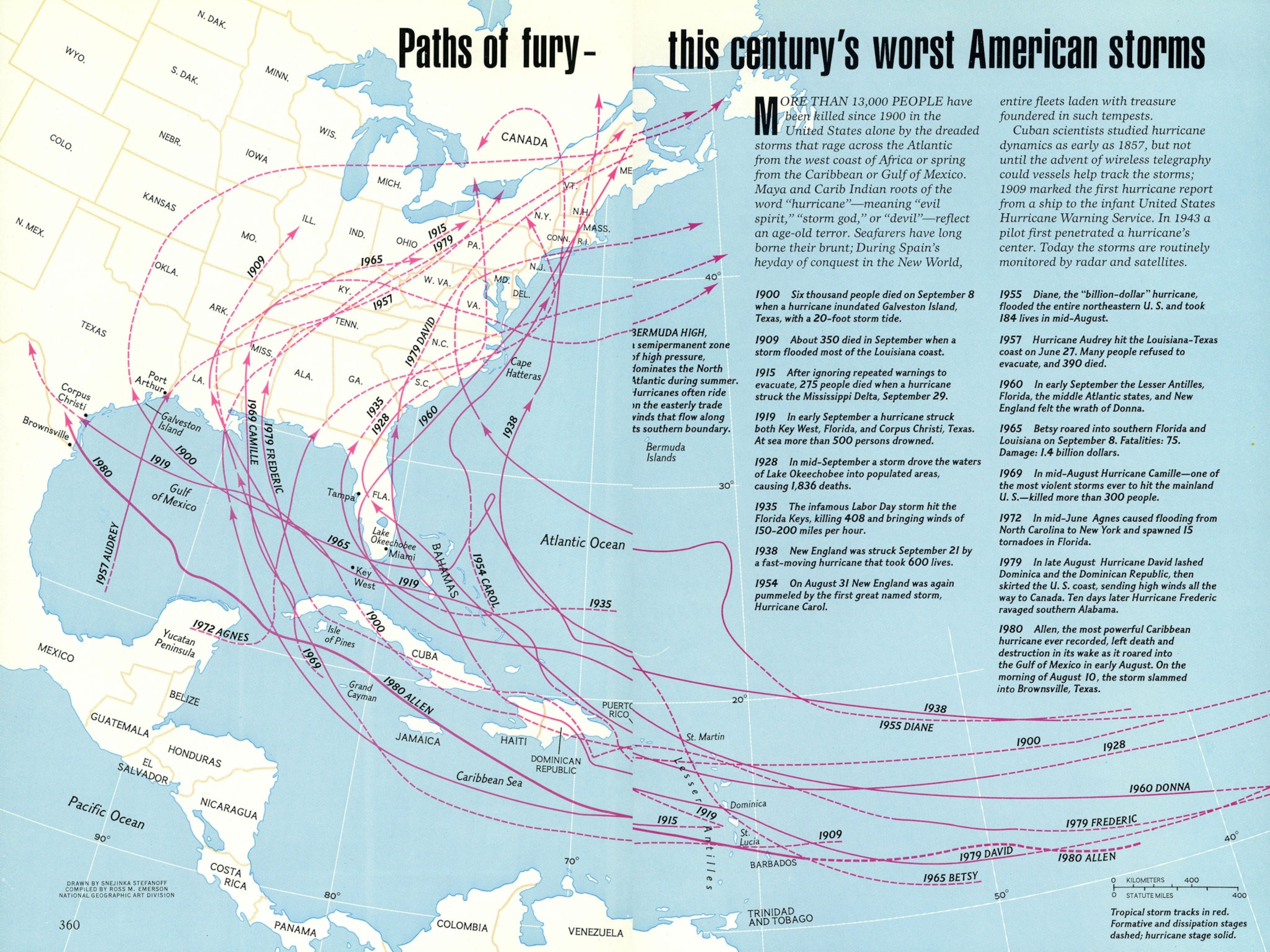 How National Geographic Has Mapped Hurricanes Over 130 Years
