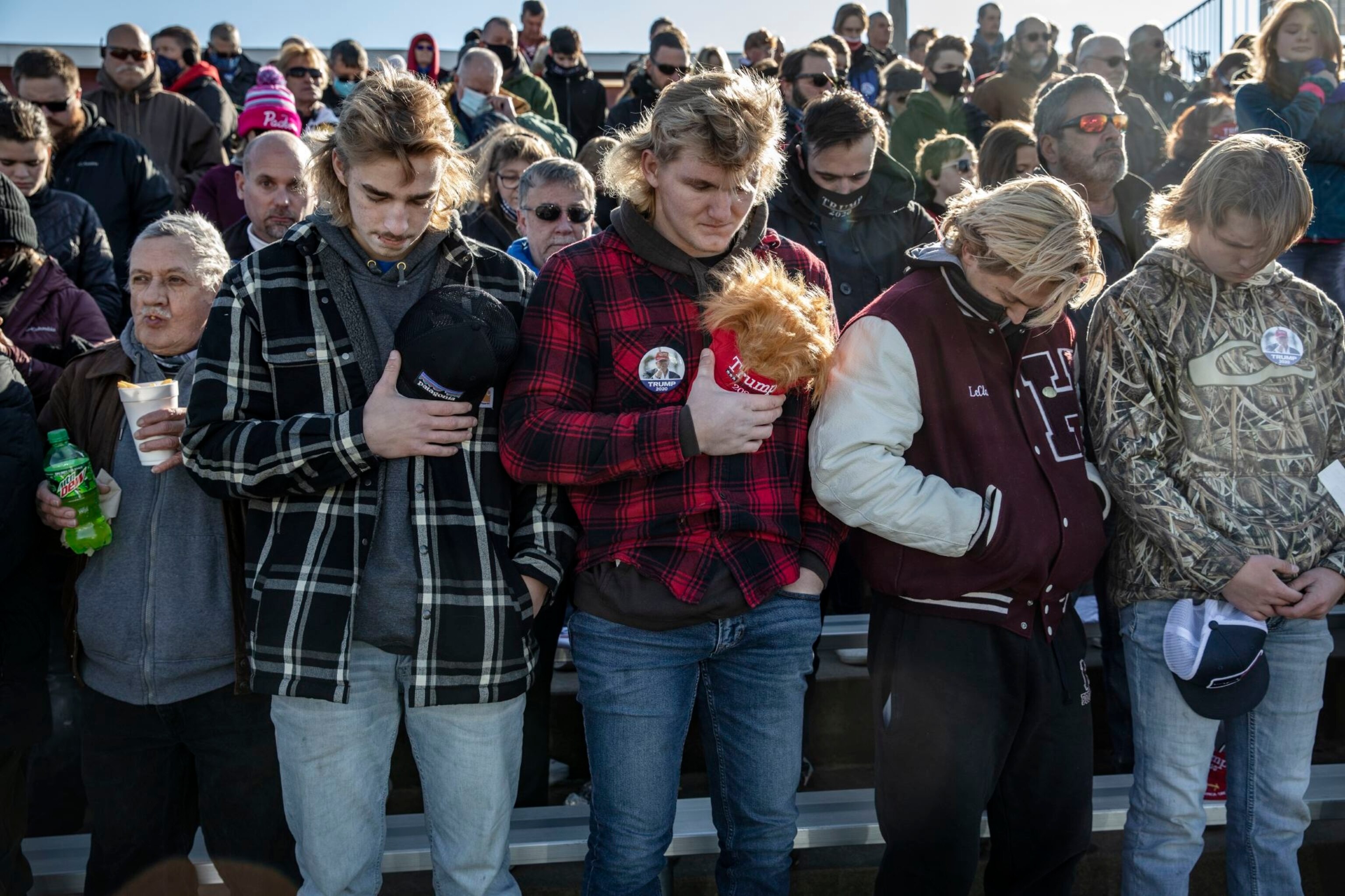 Pictures show the final days of a U.S. election like no other