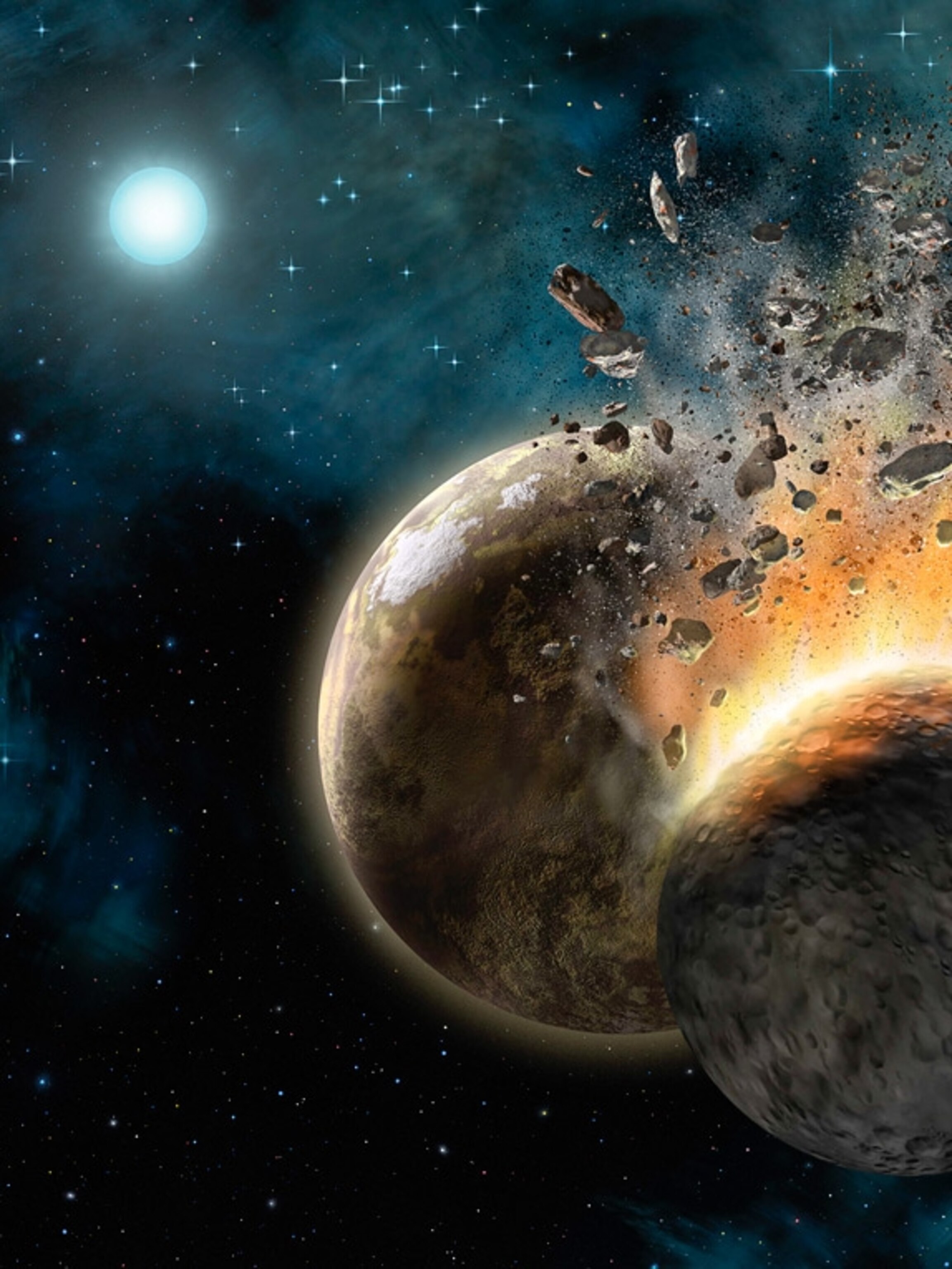 Awesome Planets Colliding With Each Other