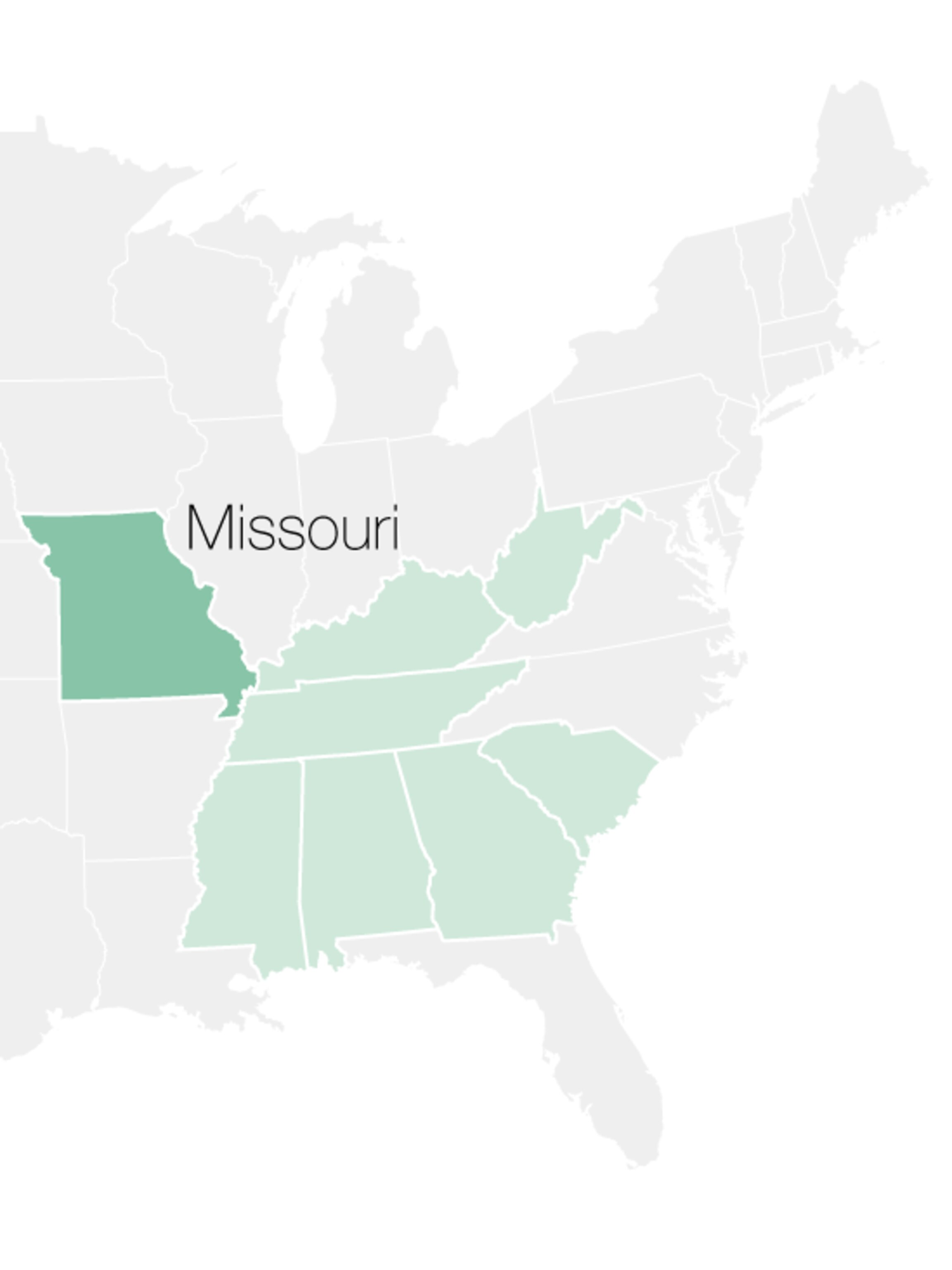 map of southern missouri