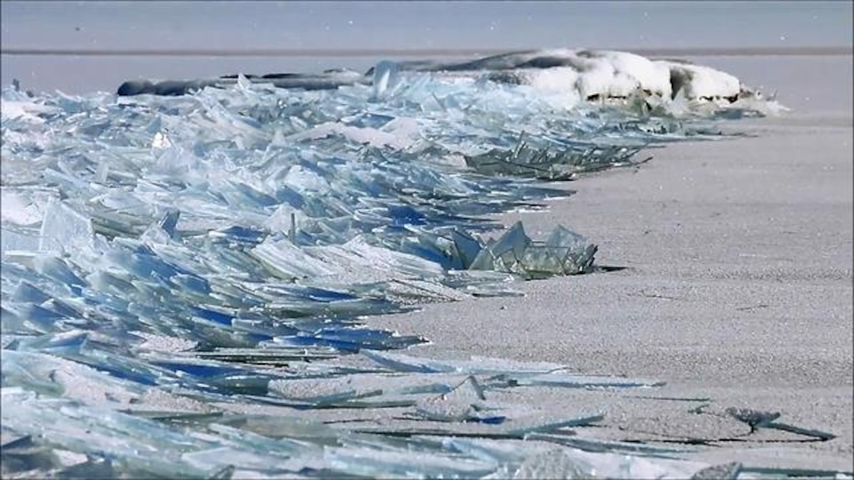 Mesmerizing Video Shows Lake Ice Stacking Up | National Geographic