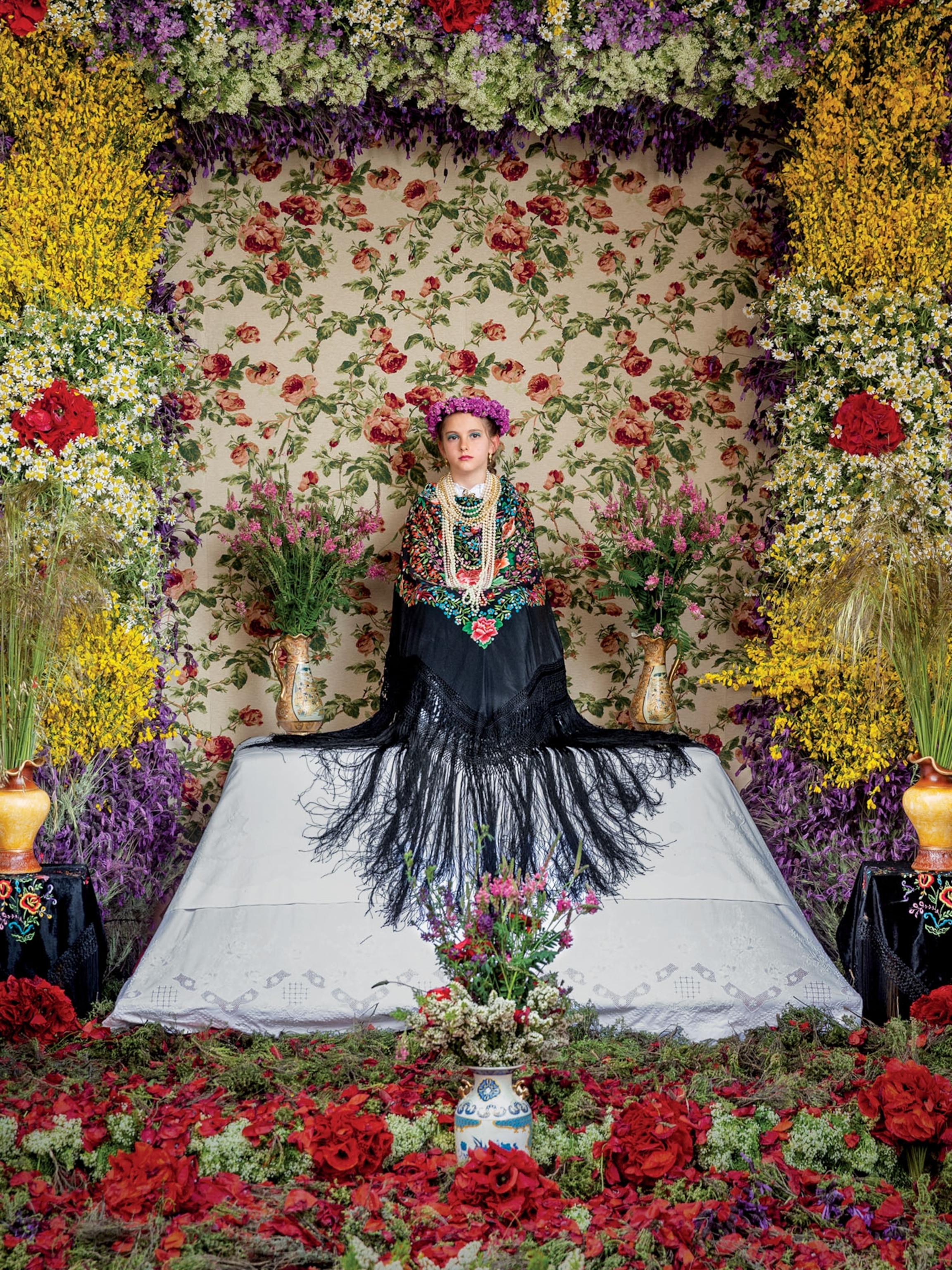 Pictures show the flower altars of La Maya festival in Colmenar Viejo ...