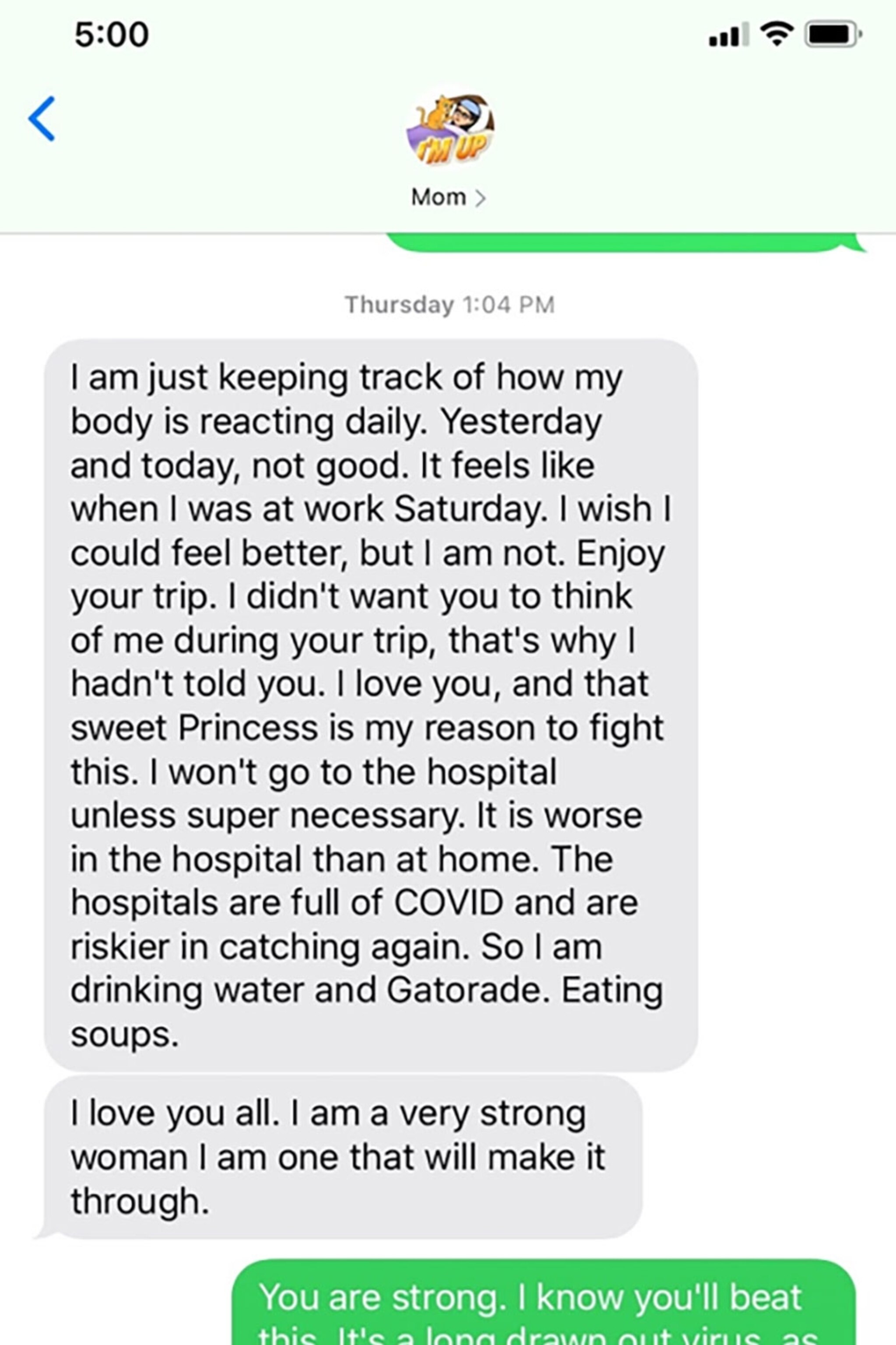 Text messages capture heartbreaking goodbyes of COVID-19 victims