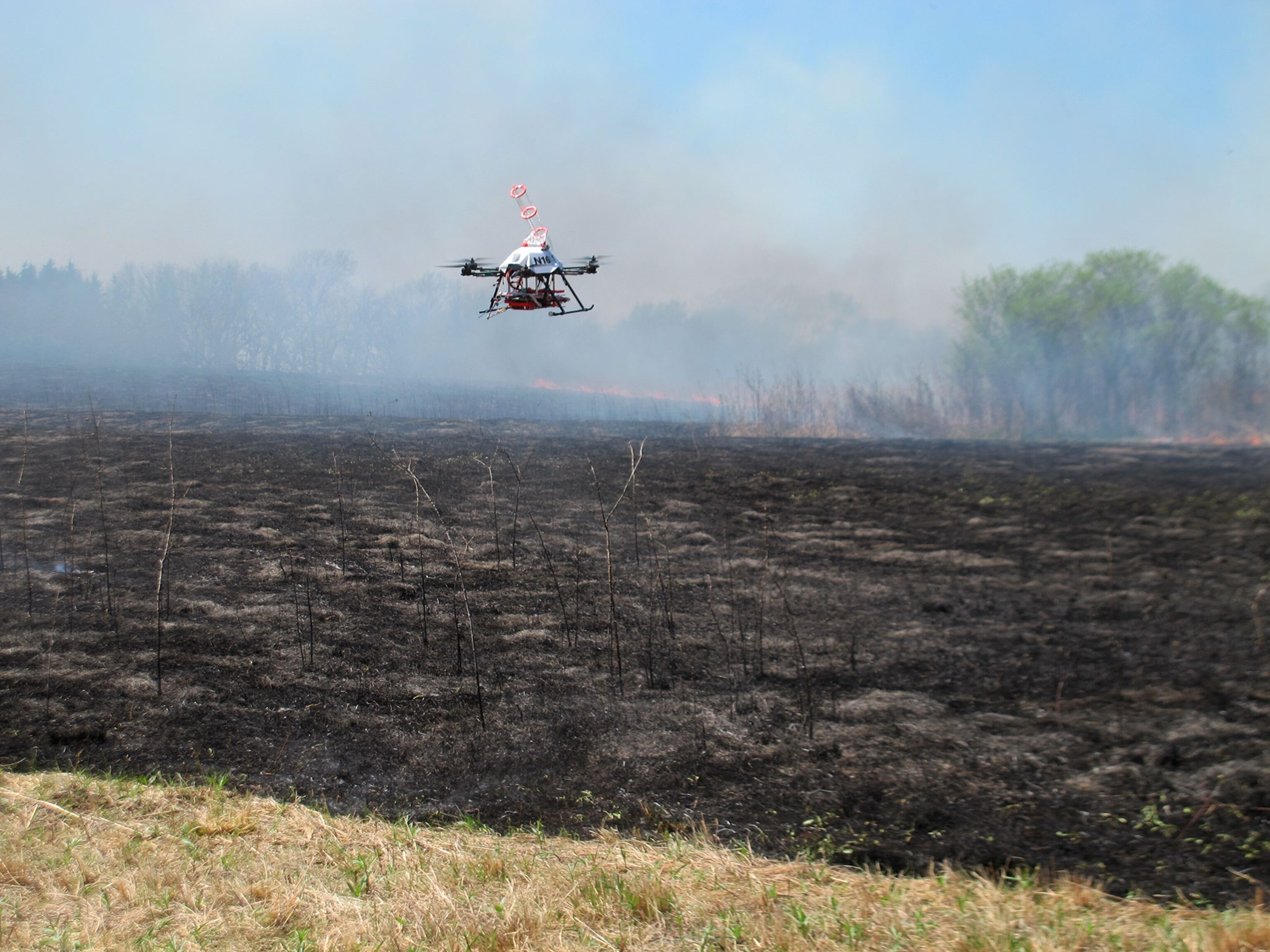 Drones Shoot Fireballs to Help Control Wildfires