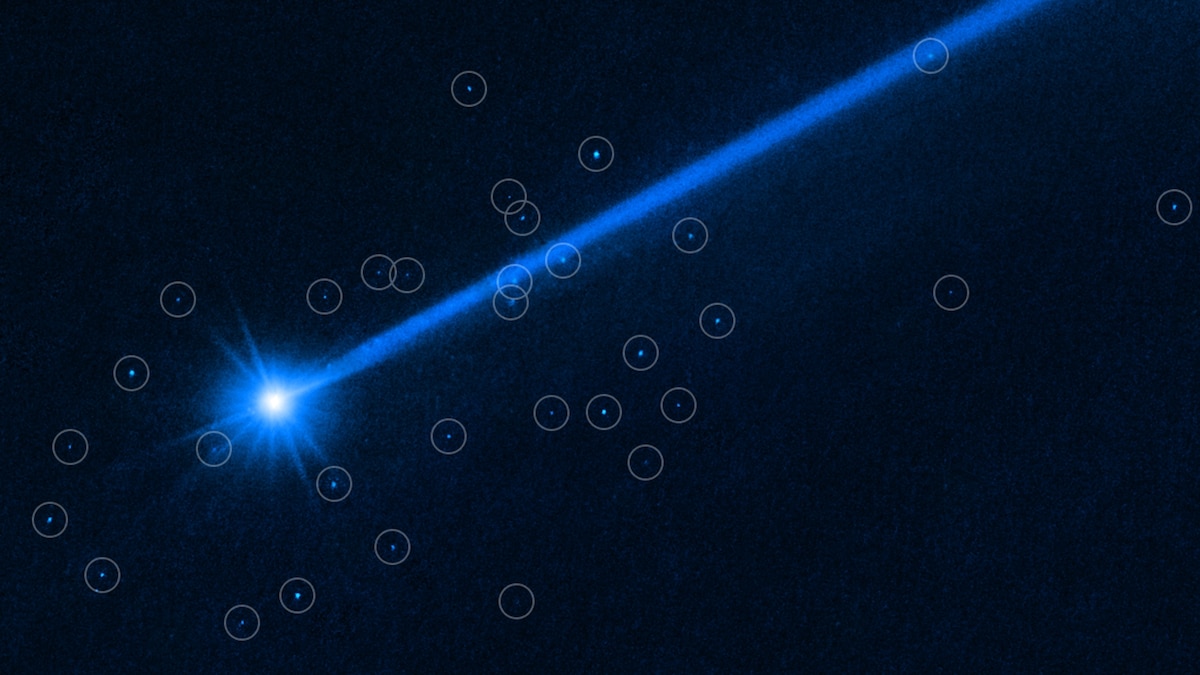 Spacecraft that crashed into asteroid created a swarm of boulders ...