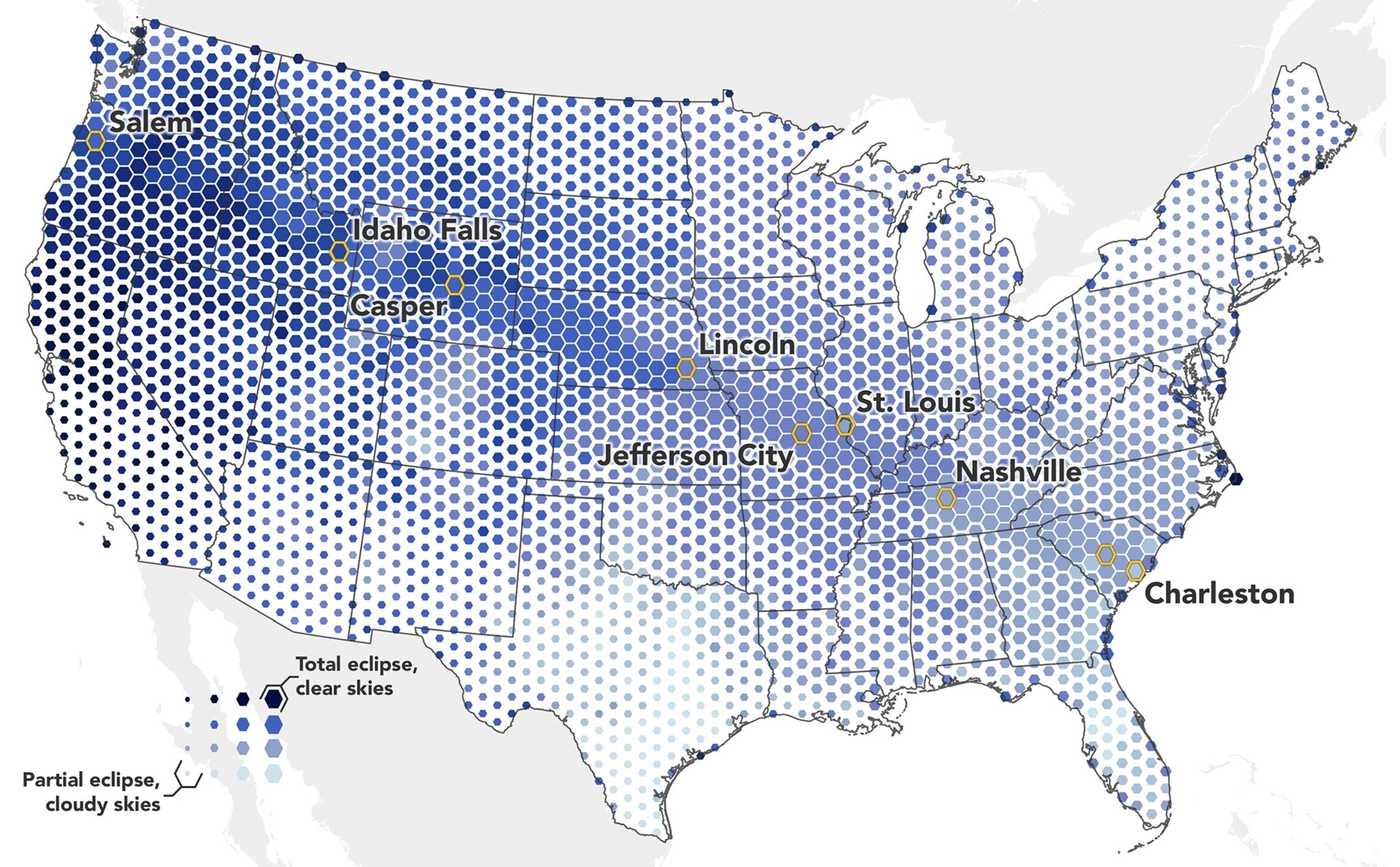 The Best—and Quirkiest—Maps of the 2017 Solar Eclipse | National Geographic