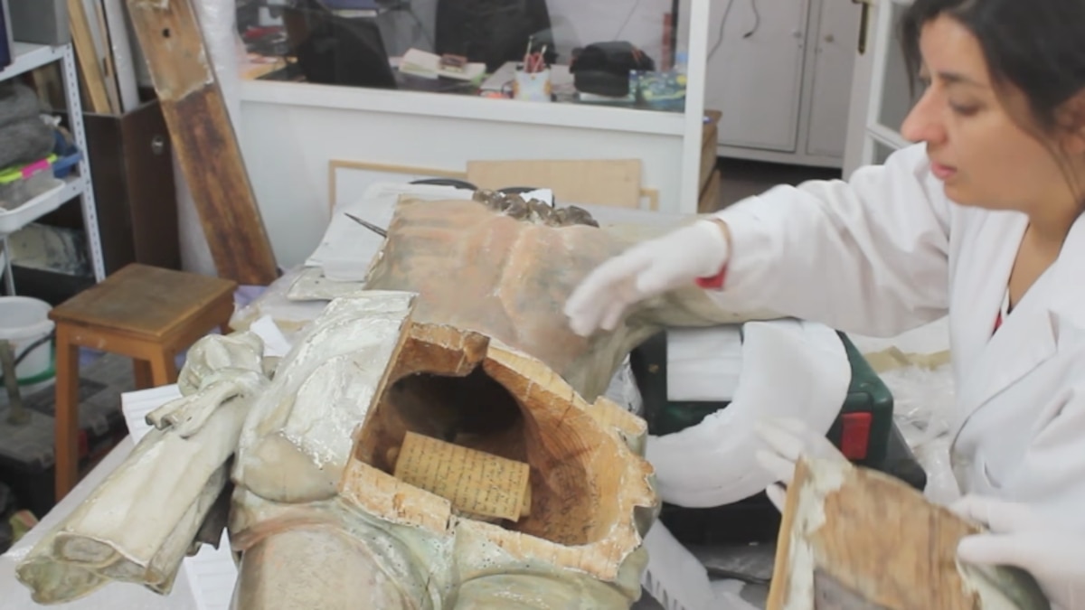 240-Year-Old Letter Found in Hollow Jesus Statue | National Geographic