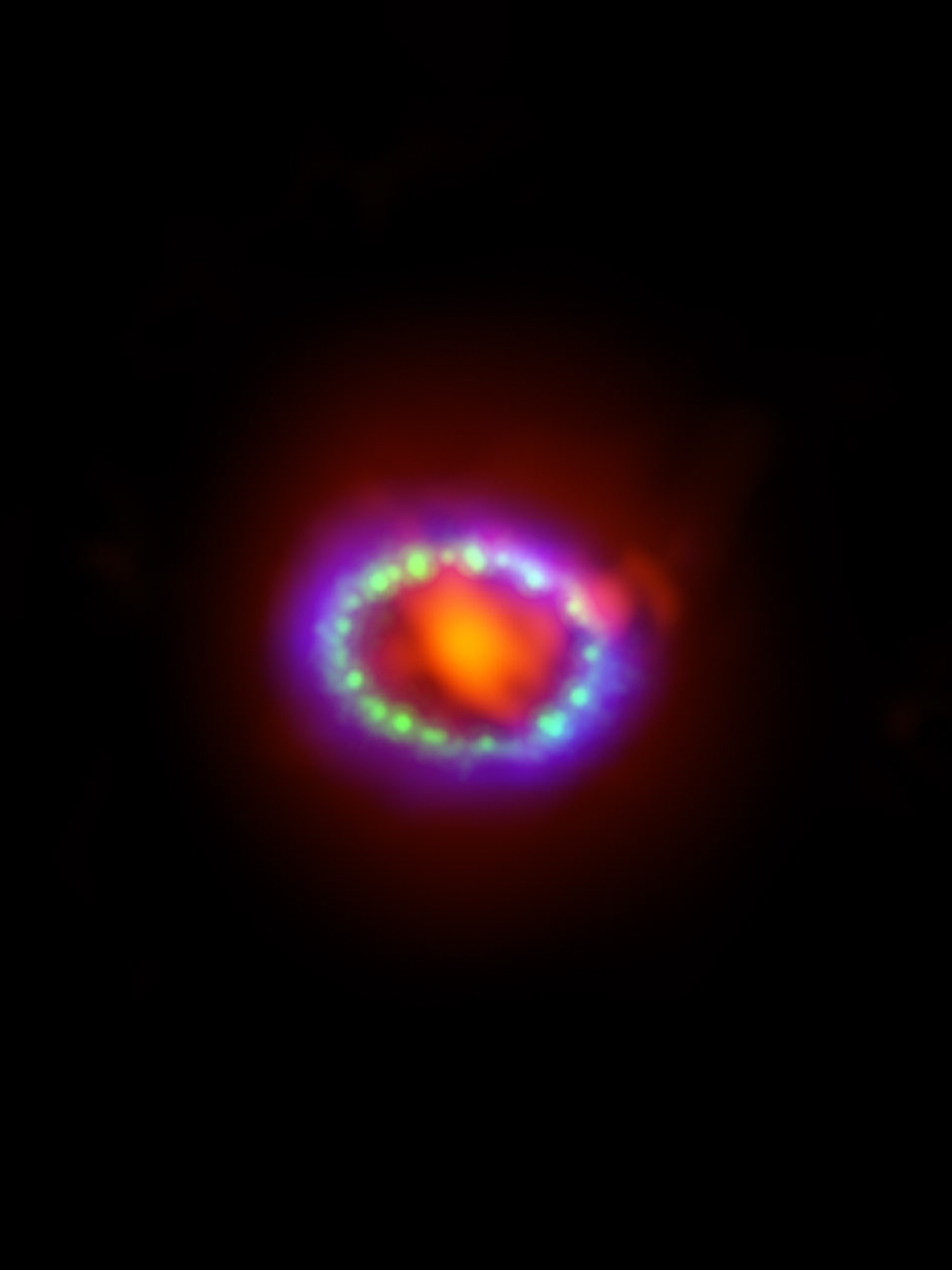 Star Chart Supernova 1987a Located