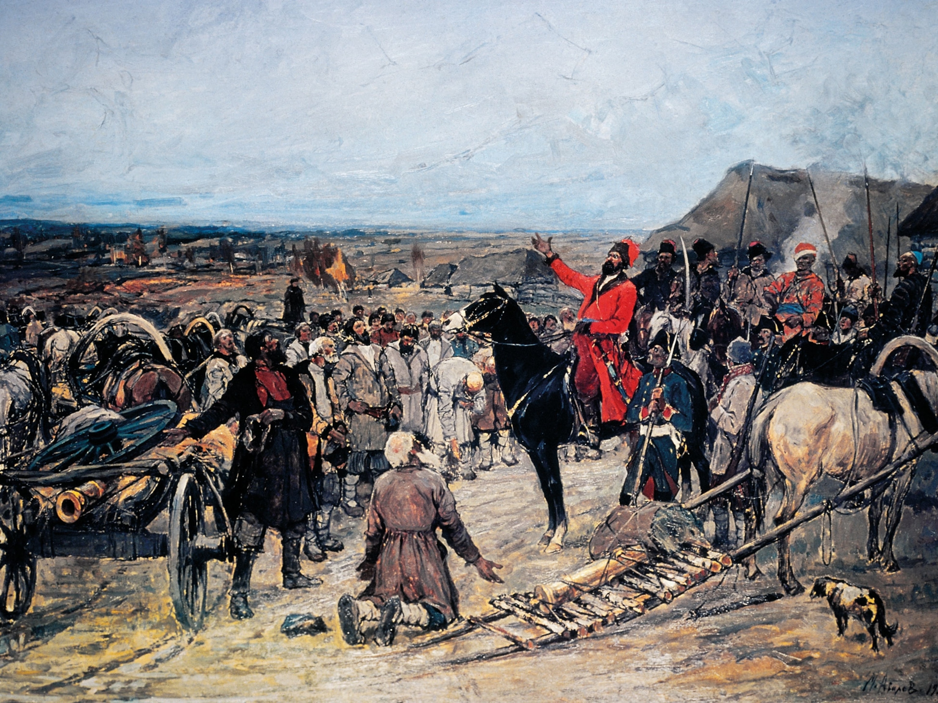 Catherine the Great crushed a pretender princess to the throne