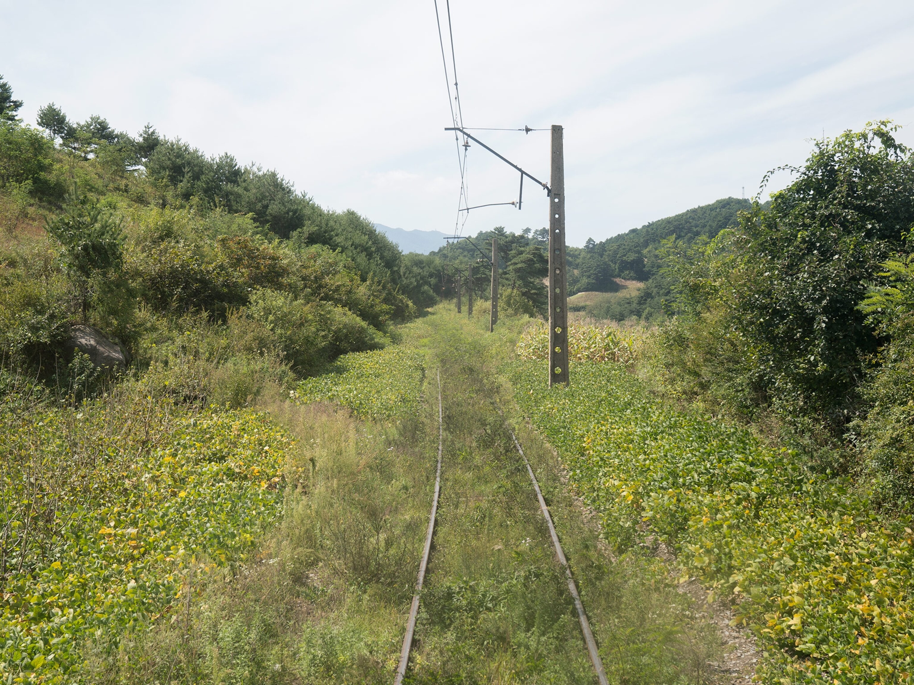 Pictures of a train ride through North Korea