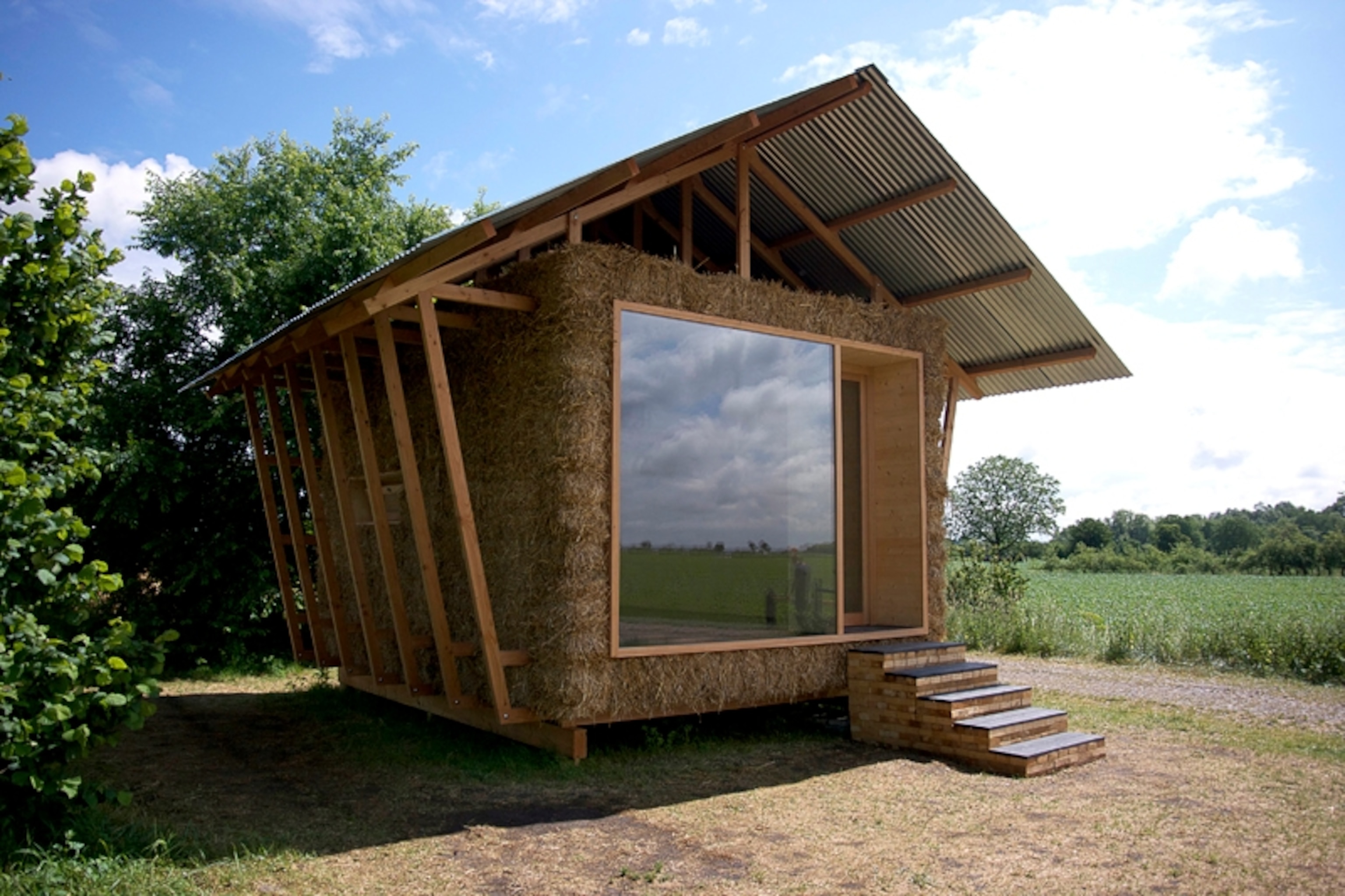 French Design Firm Gives House of Straw a Modernist Touch | National ...