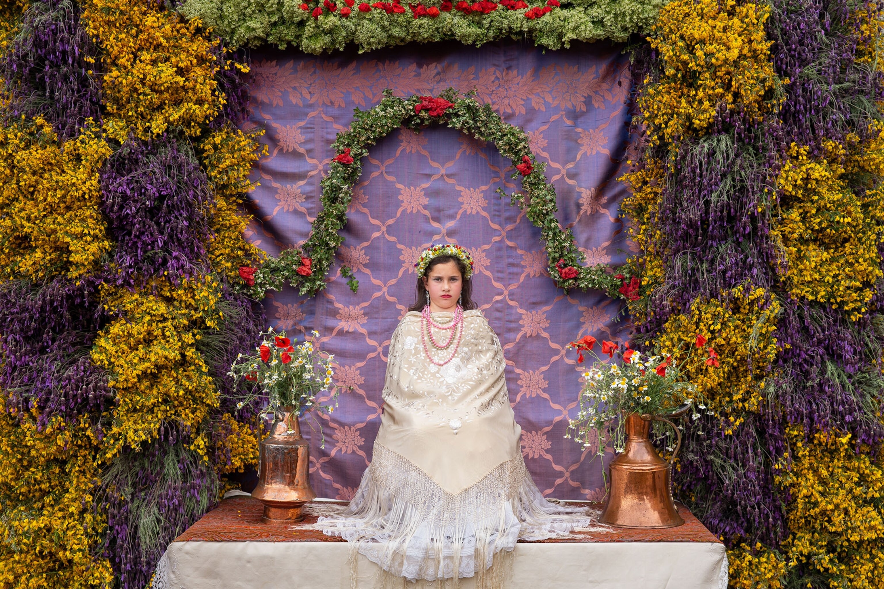 Pictures show the flower altars of La Maya festival in Colmenar Viejo ...