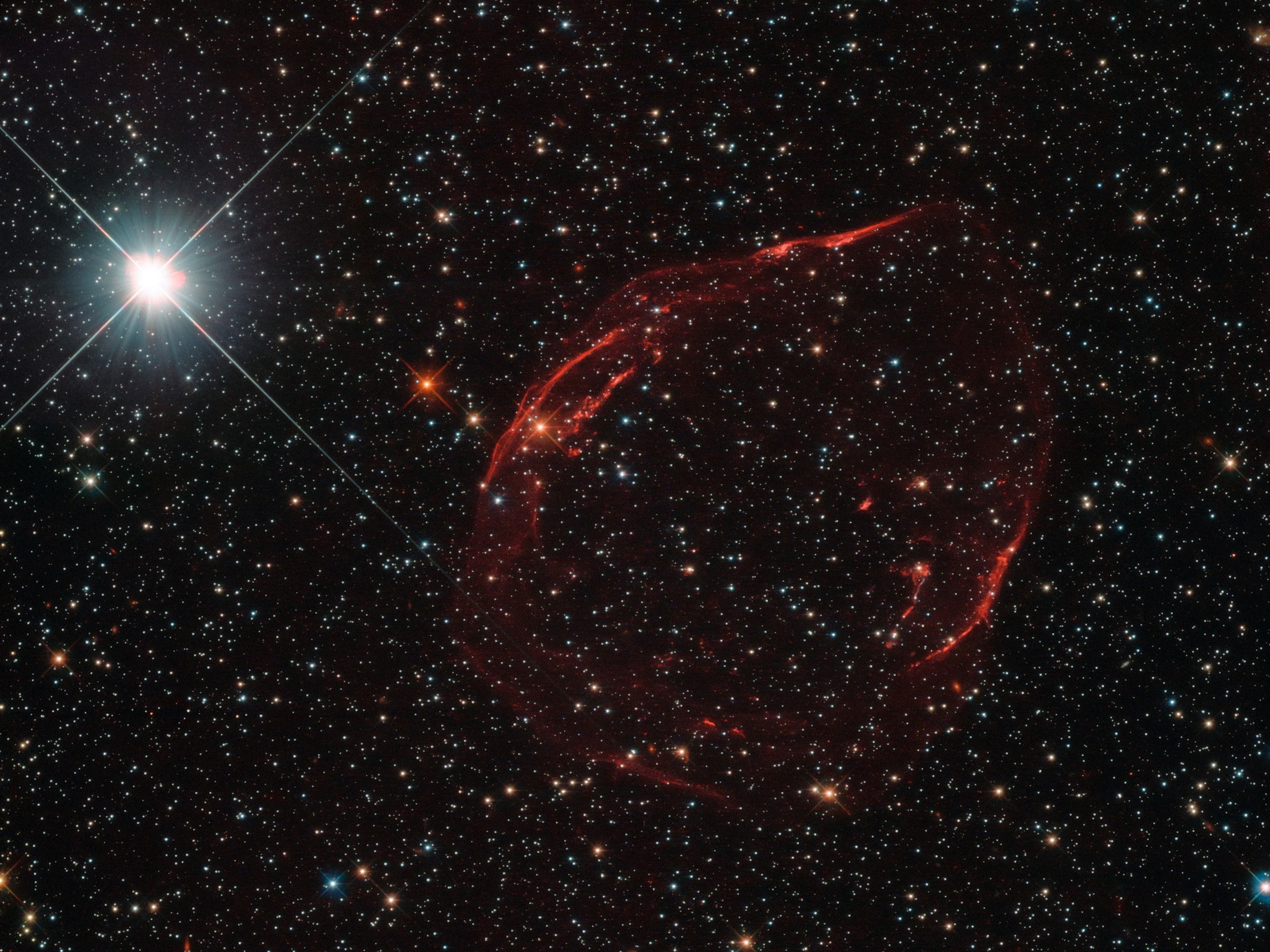 Gaze at a Supernova's Dazzling Remains
