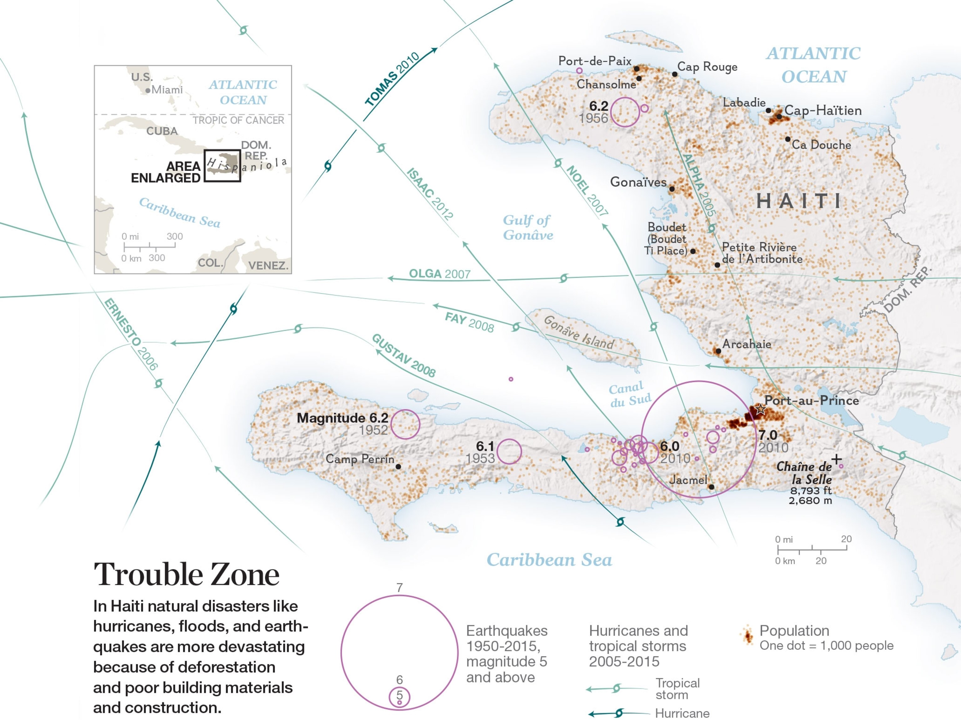 How National Geographic Has Mapped Hurricanes Over 130 Years