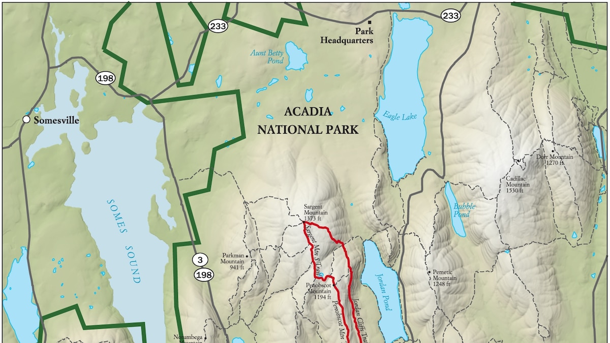 Best Acadia National Park Hike, Trail Map -- National Geographic ...