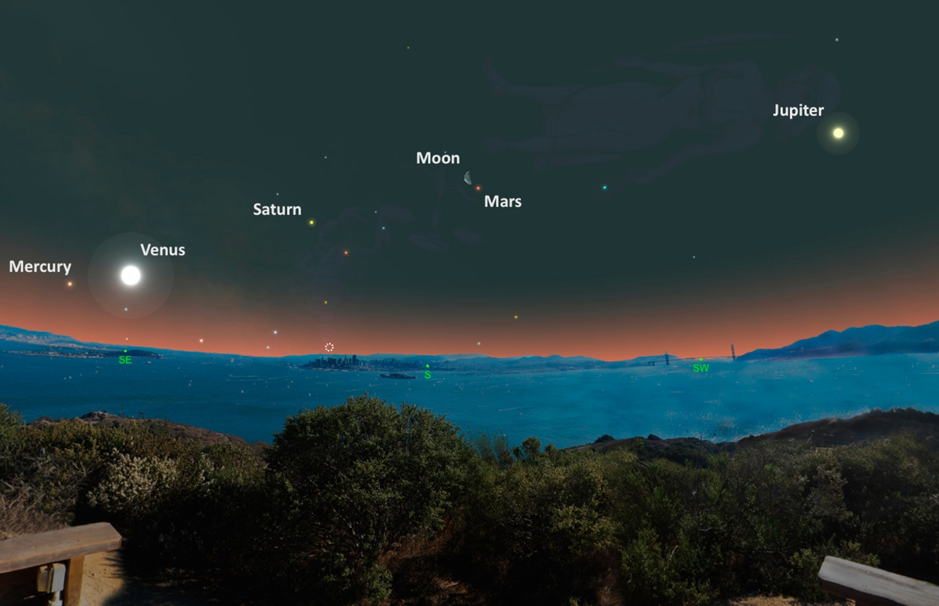 This Week’s Night Sky: Moon Dances With Neighboring Worlds | National ...