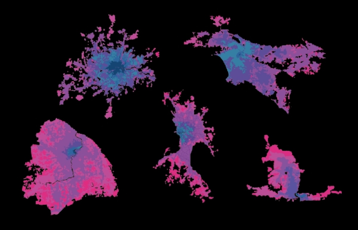Maps reveal how public transit and geography can shape cities ...