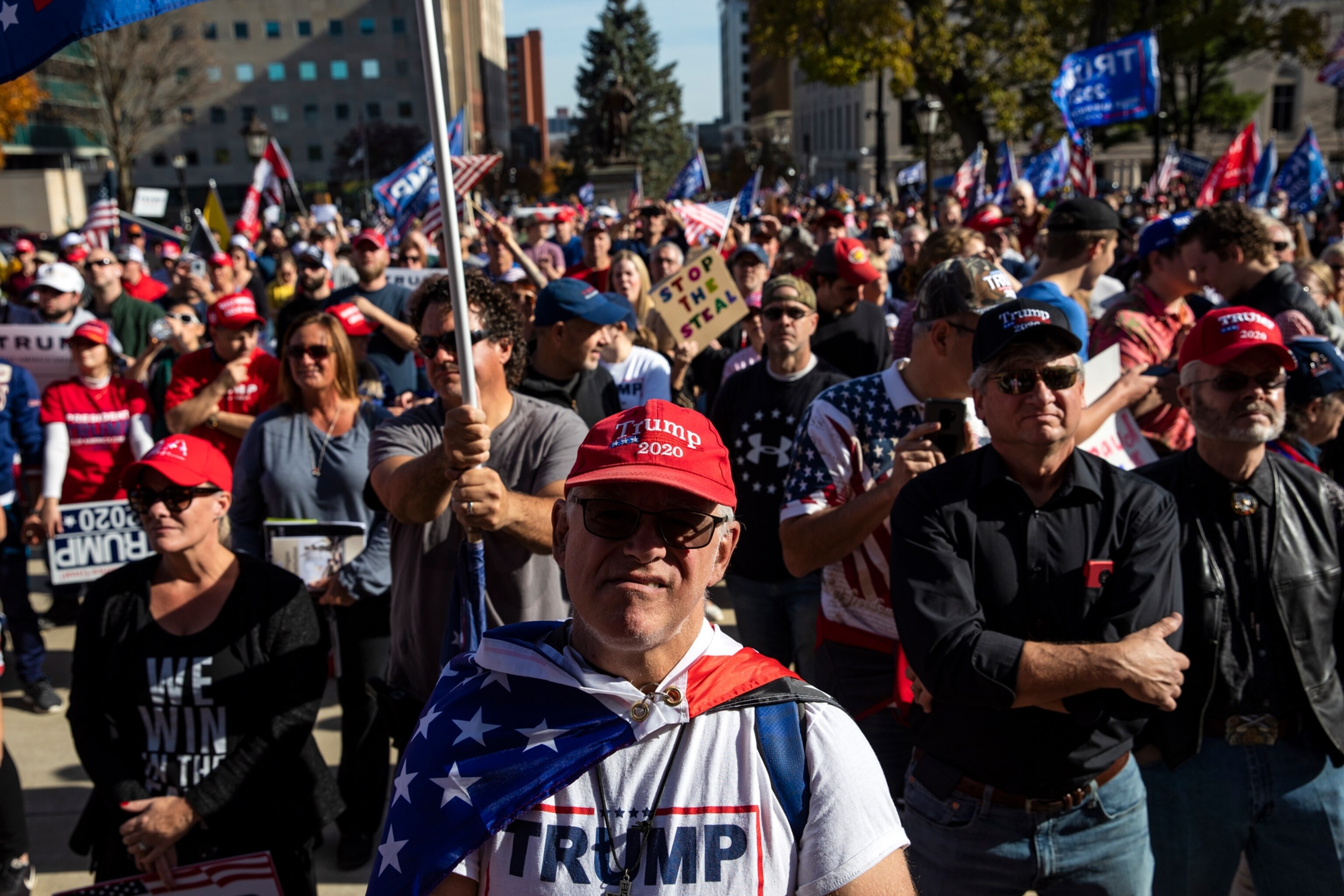 The election is over. See photos of America’s divided reaction