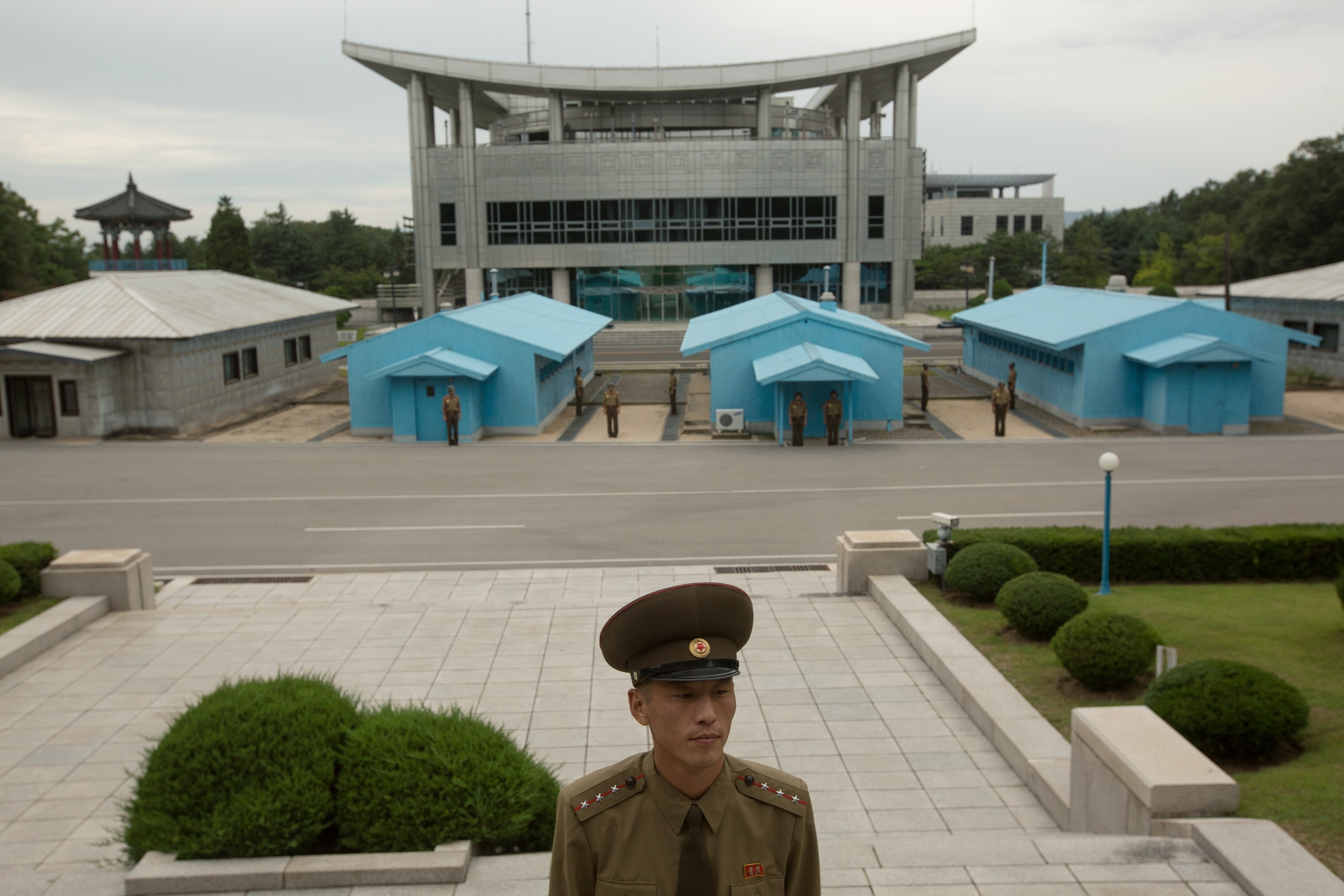 Pictures of the DMZ in South Korea and North Korea