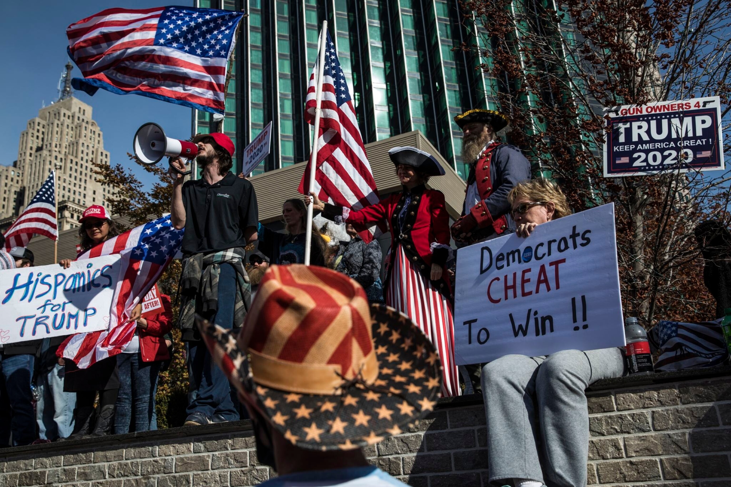 The election is over. See photos of America’s divided reaction