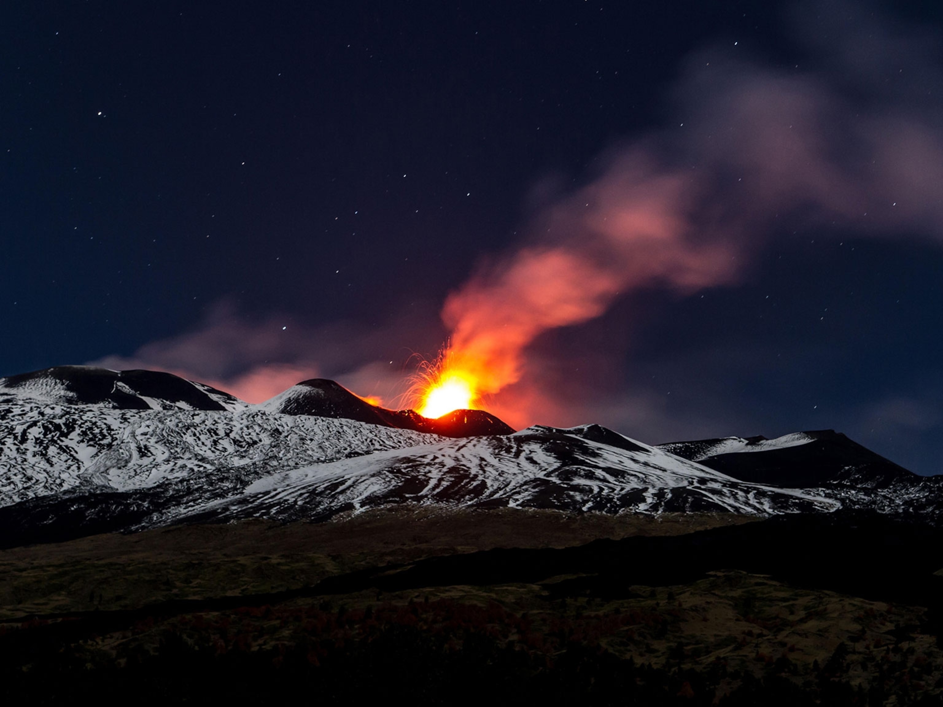 Watch Europe’s Highest Active Volcano Fill the Sky With Fire | National ...