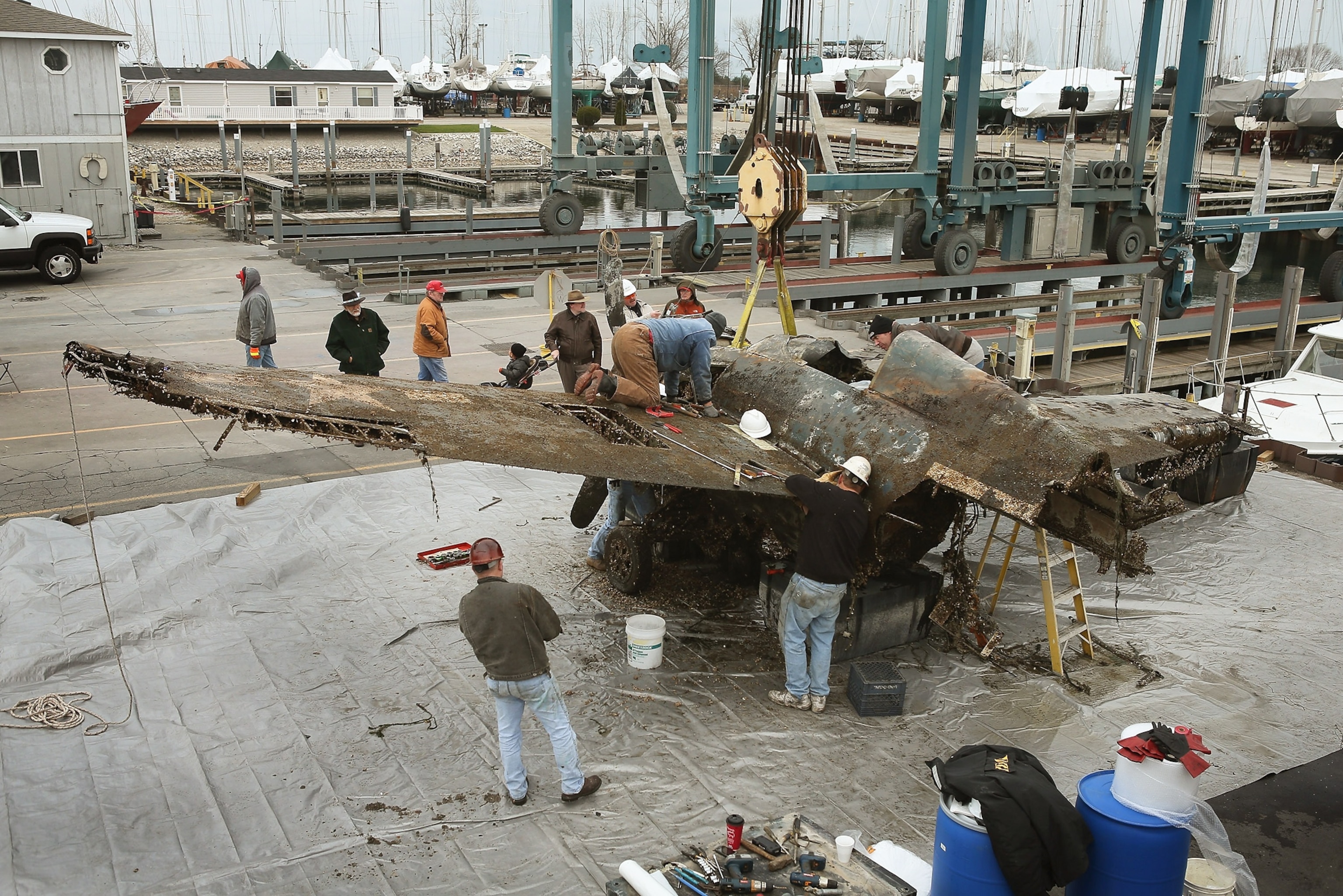 Pictures: World War II-era Fighter Raised From Lake Michigan | National ...