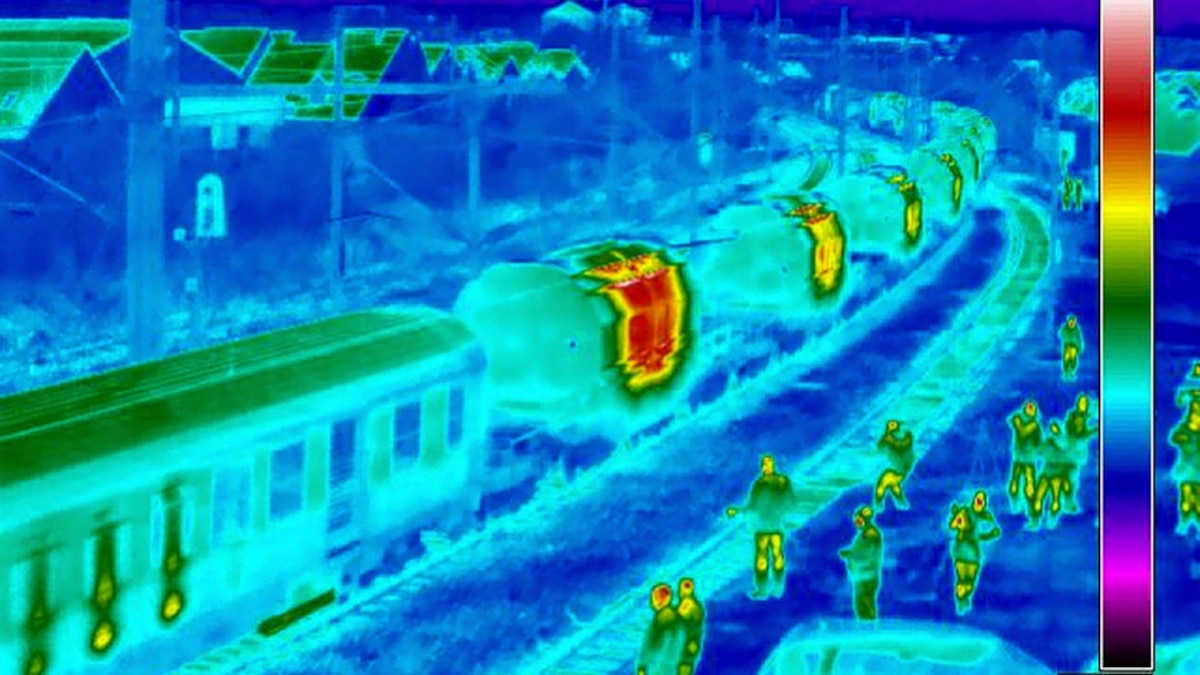 Pictures: "Red Hot" Nuclear-Waste Train Glows in Infrared