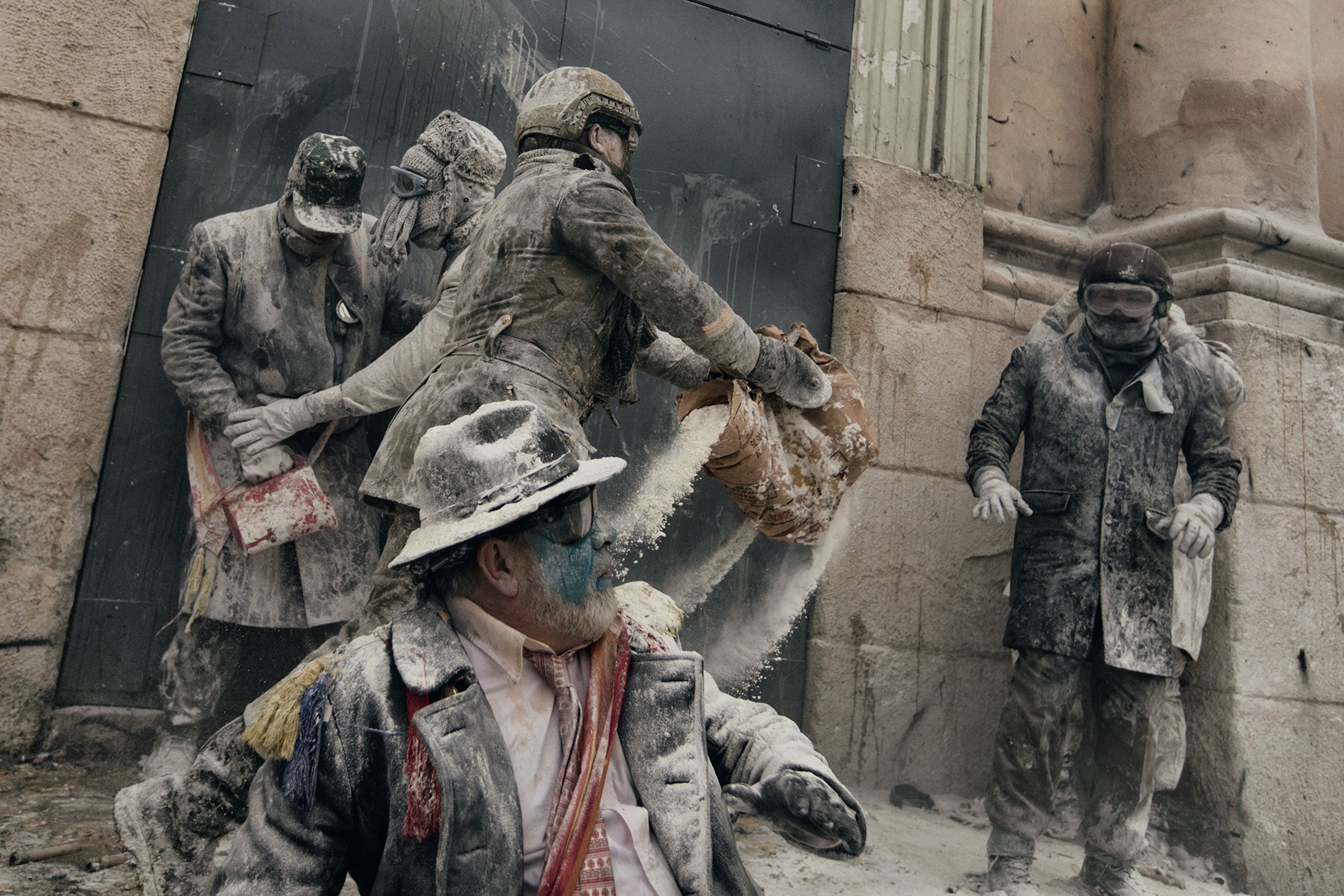 In This Town, the Weapons of War Are Flour and Eggs