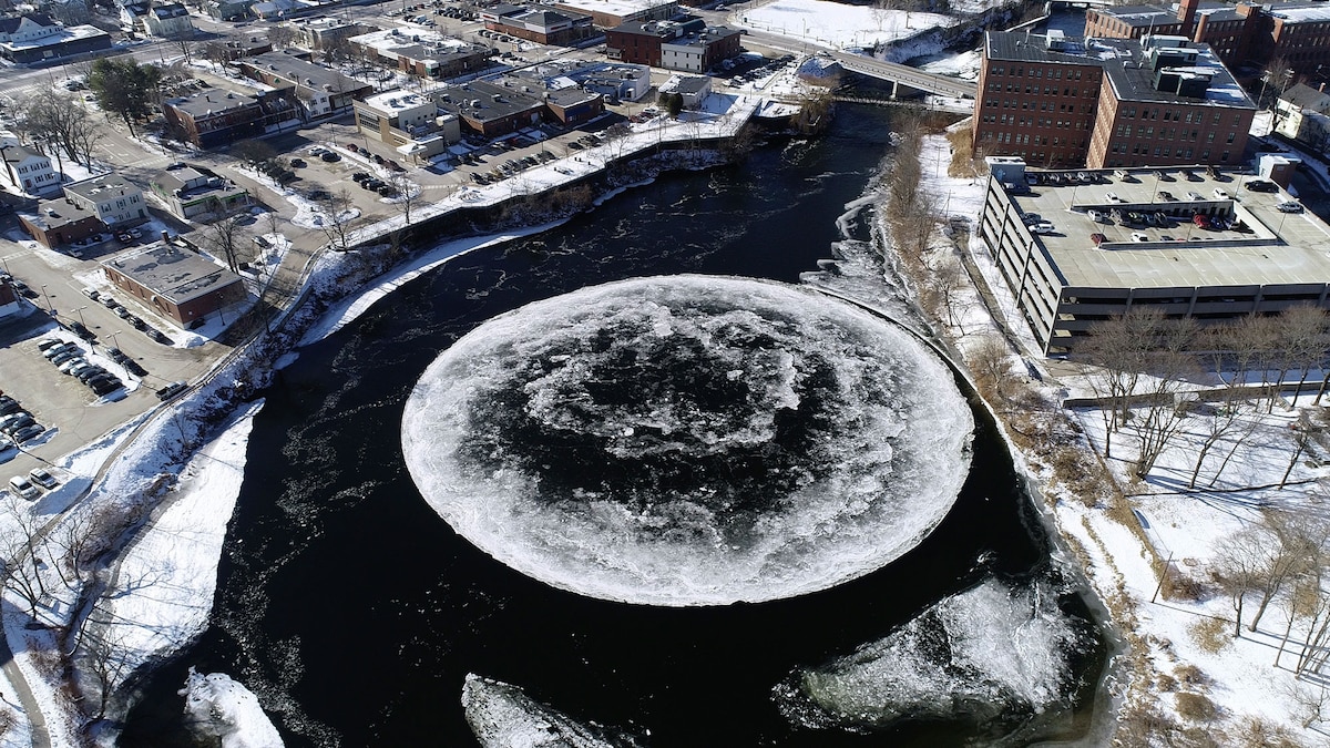 Maine's spinning ice disk explained | National Geographic