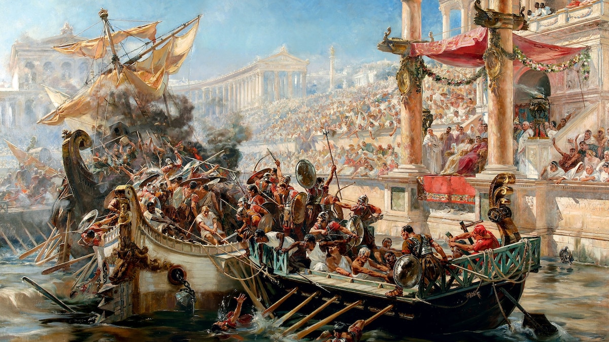 The Story Behind Ancient Rome's Bloody Mock Naval Battles, or Naumachia ...