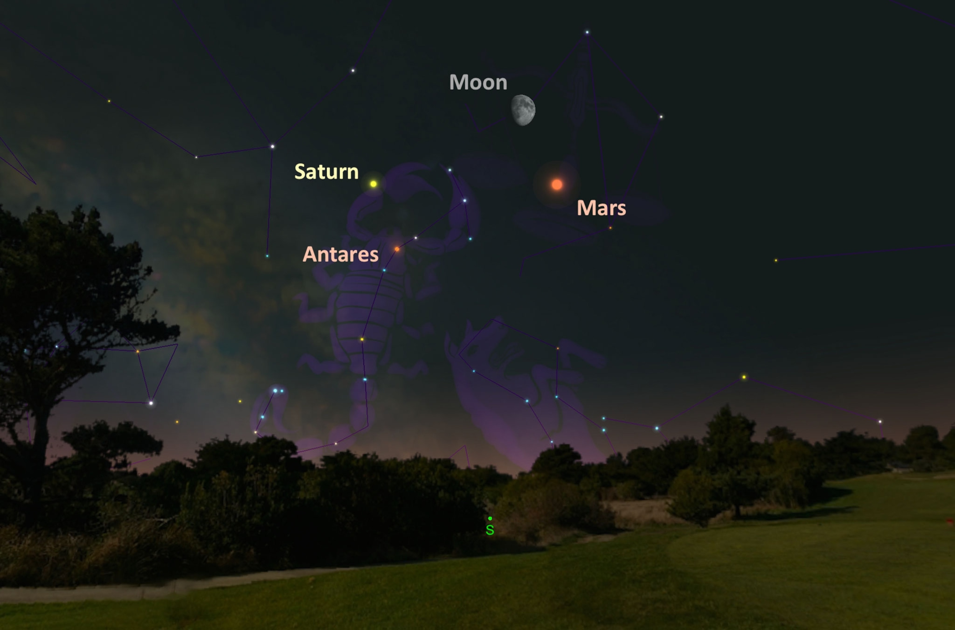 This Week’s Night Sky: Watch the Moon Meet Mars | National Geographic