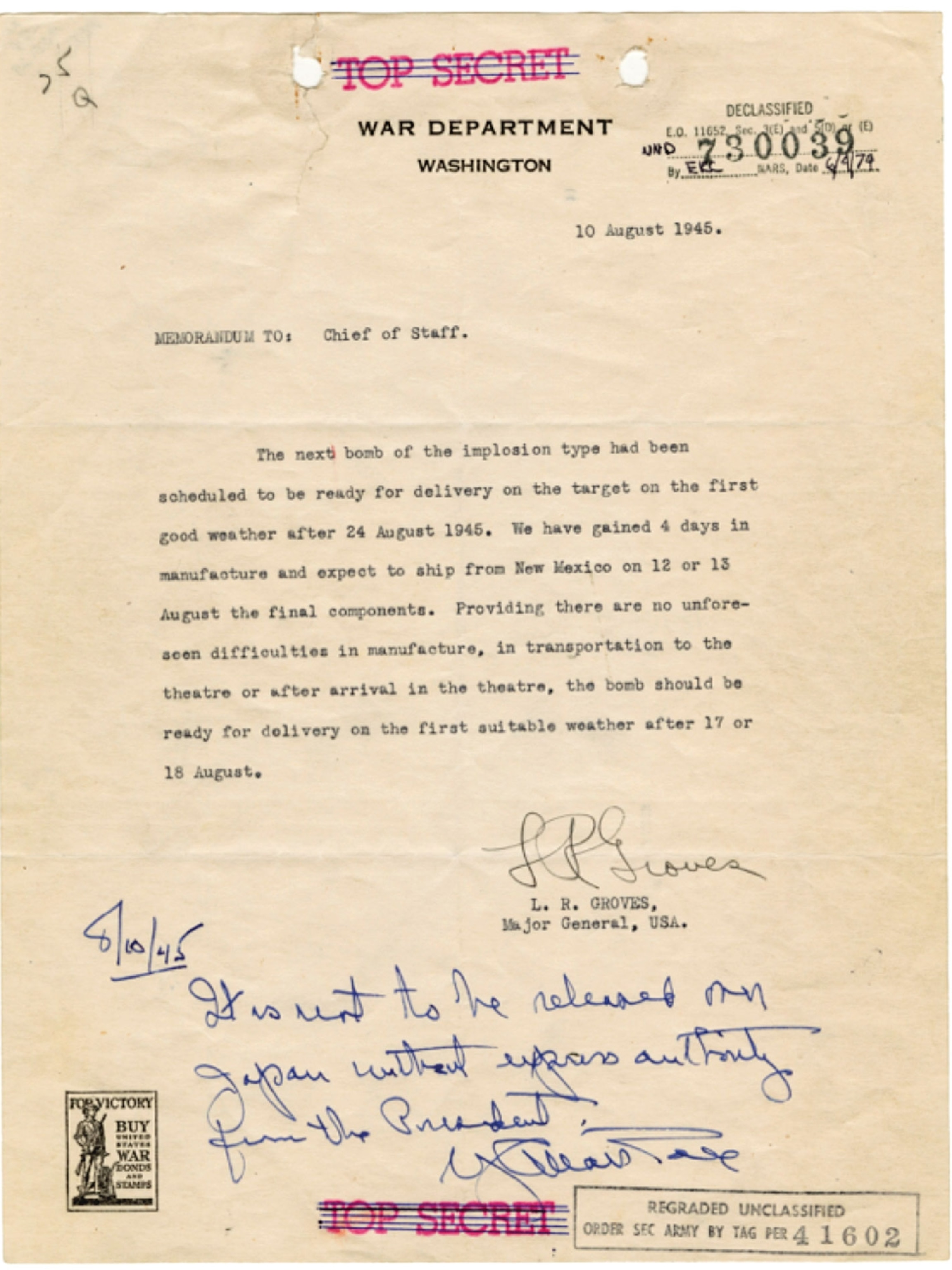 Did the U.S. plan to drop more than two atomic bombs on Japan?